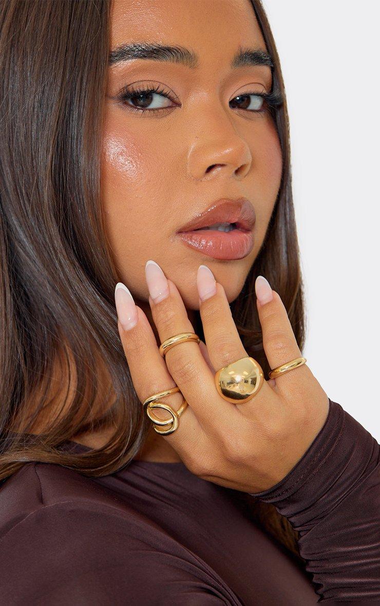Swirl Detail Single Multi Ring Pack In Gold | EGO AU | EGO