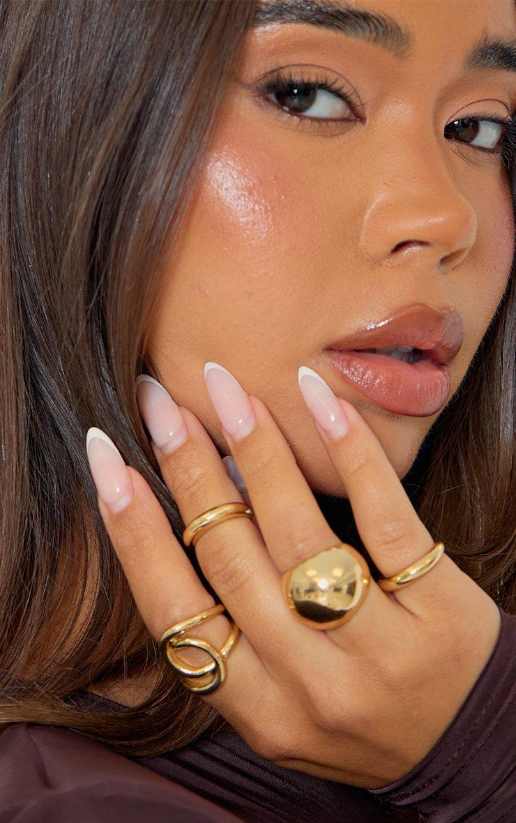 Chunky Swirl Bubble Detail Multi Ring Pack In Gold | EGO US | EGO