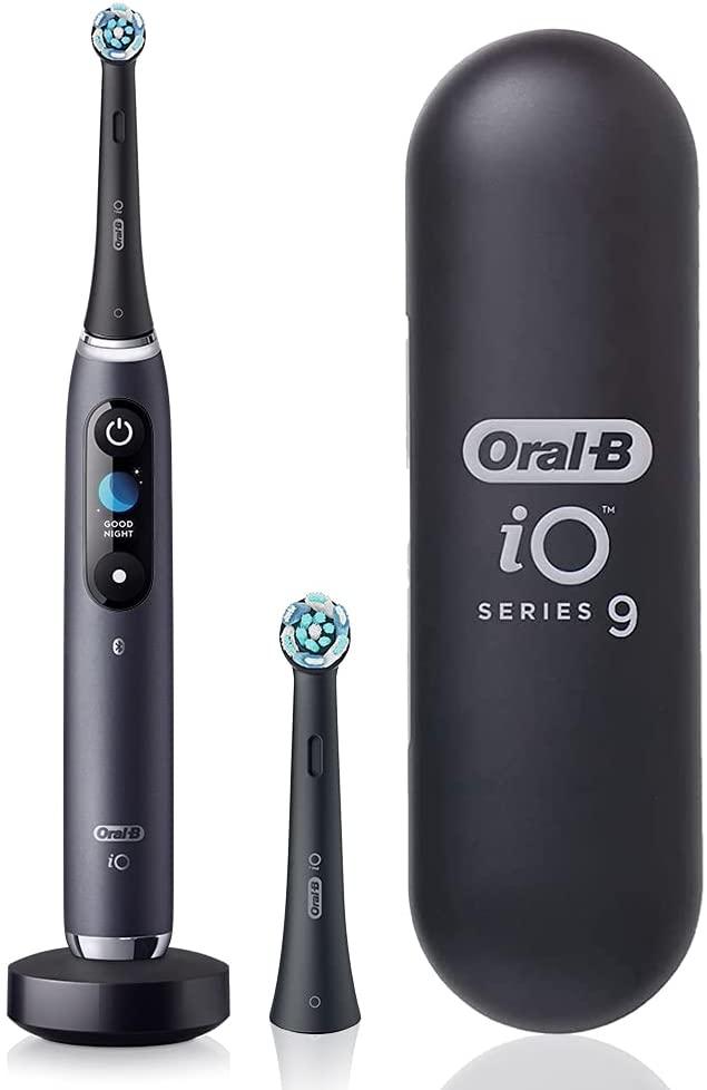 Oral-B iO9 Electric Rechargeable Toothbrush, 1 Black handle with revolutionary magnetic ...