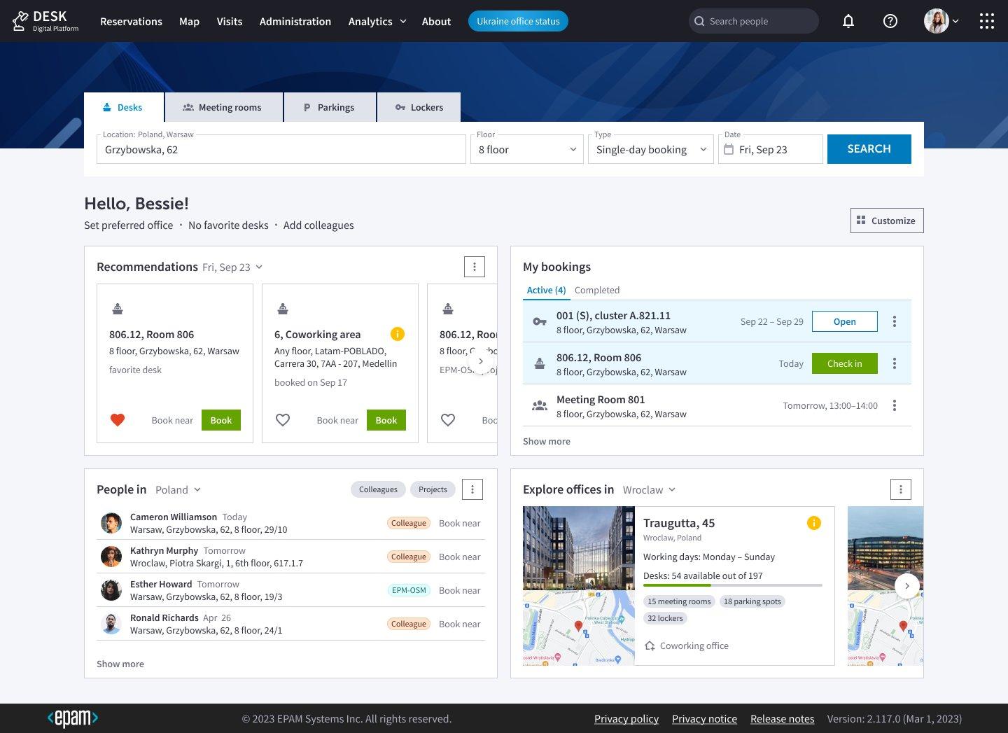 Desk - Office Space Management Software | EPAM SolutionsHub