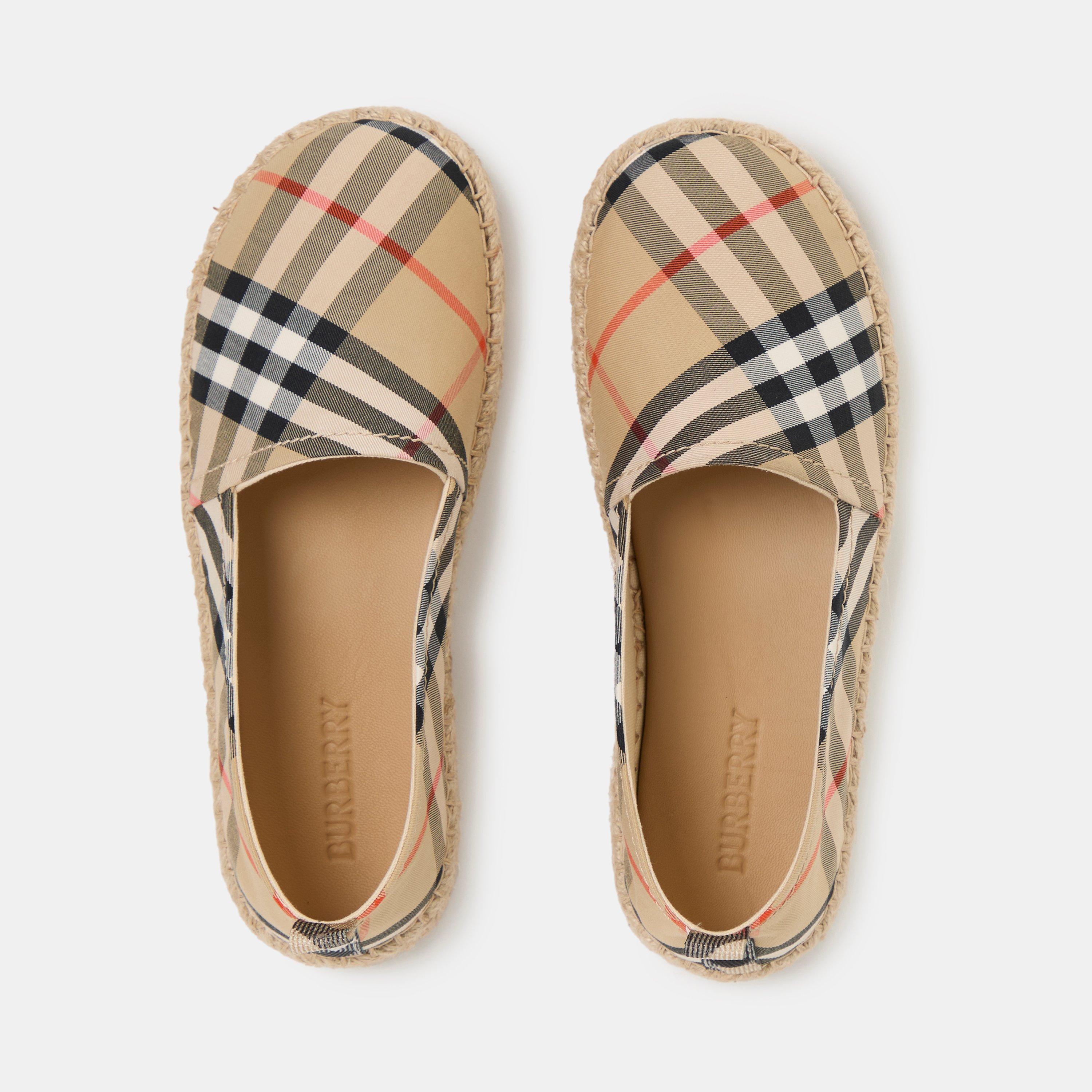 Burberry Unisex Kids' Burb Maidstone Natural Fibre Espadrilles | Flannels