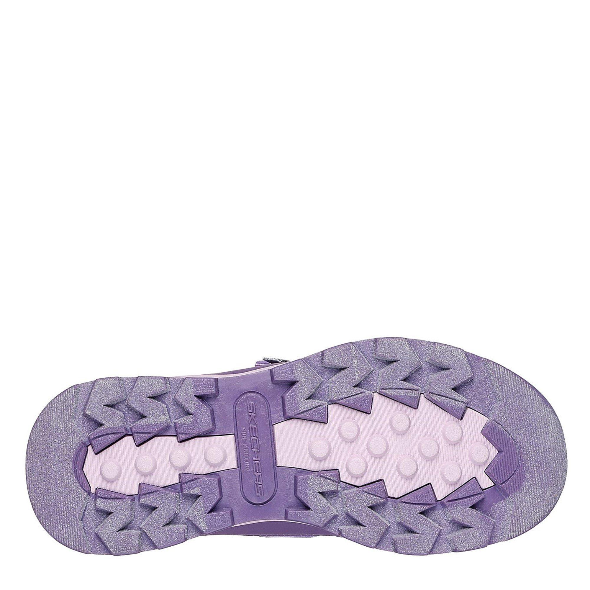 Skechers | Double Strap Lighted Waterproof Mid Light Up Trainers Girls ...