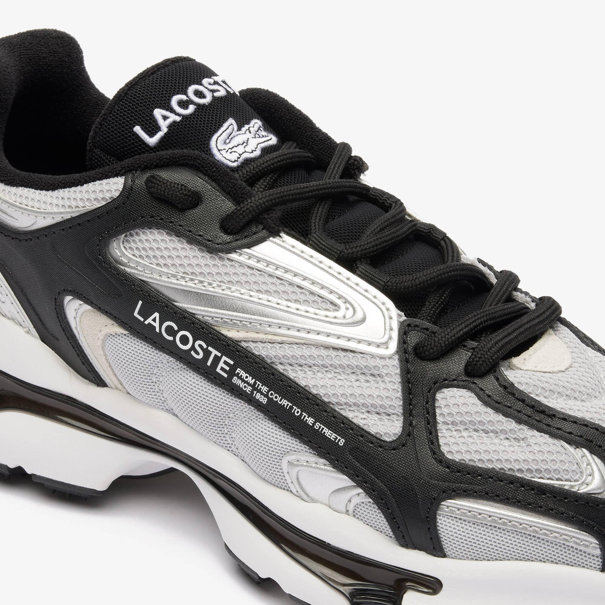 Lacoste silver sneakers store