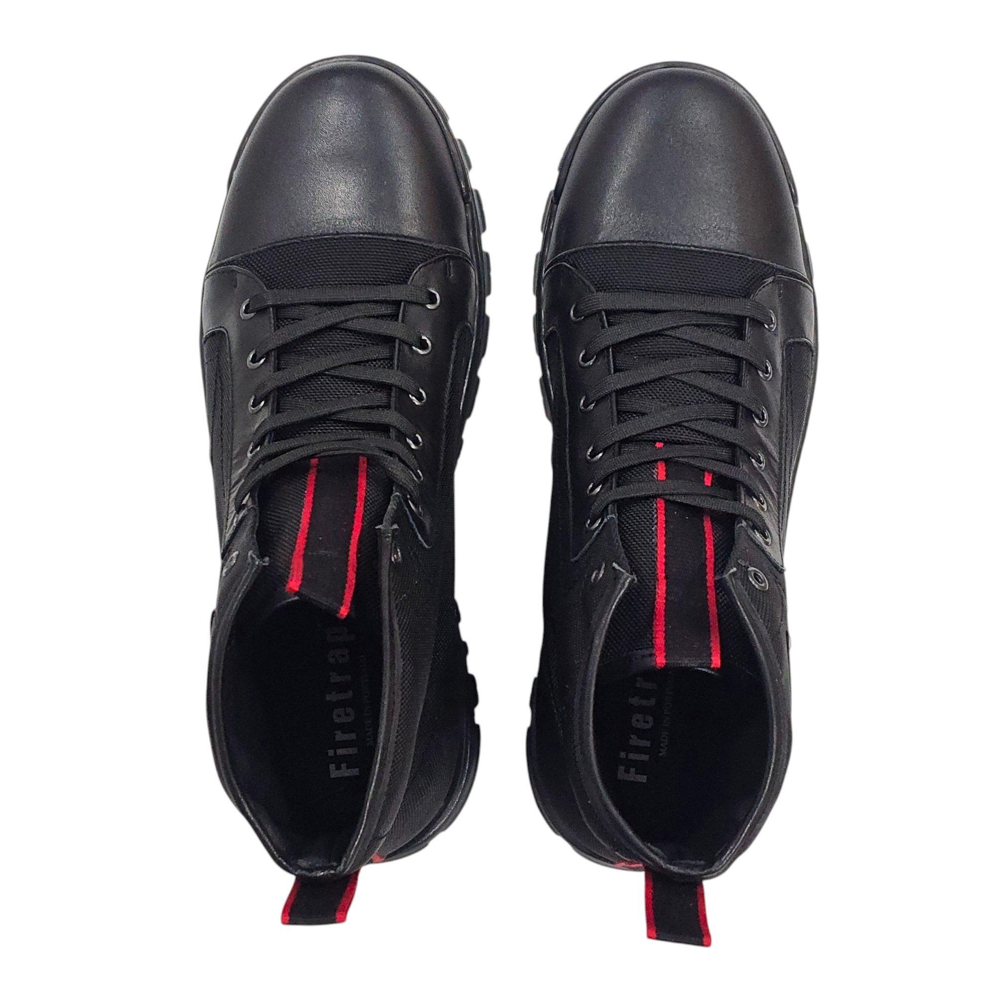 Firetrap Men's Lucas Leather Ankle Lace Up Hiker Rugged Boots | USC