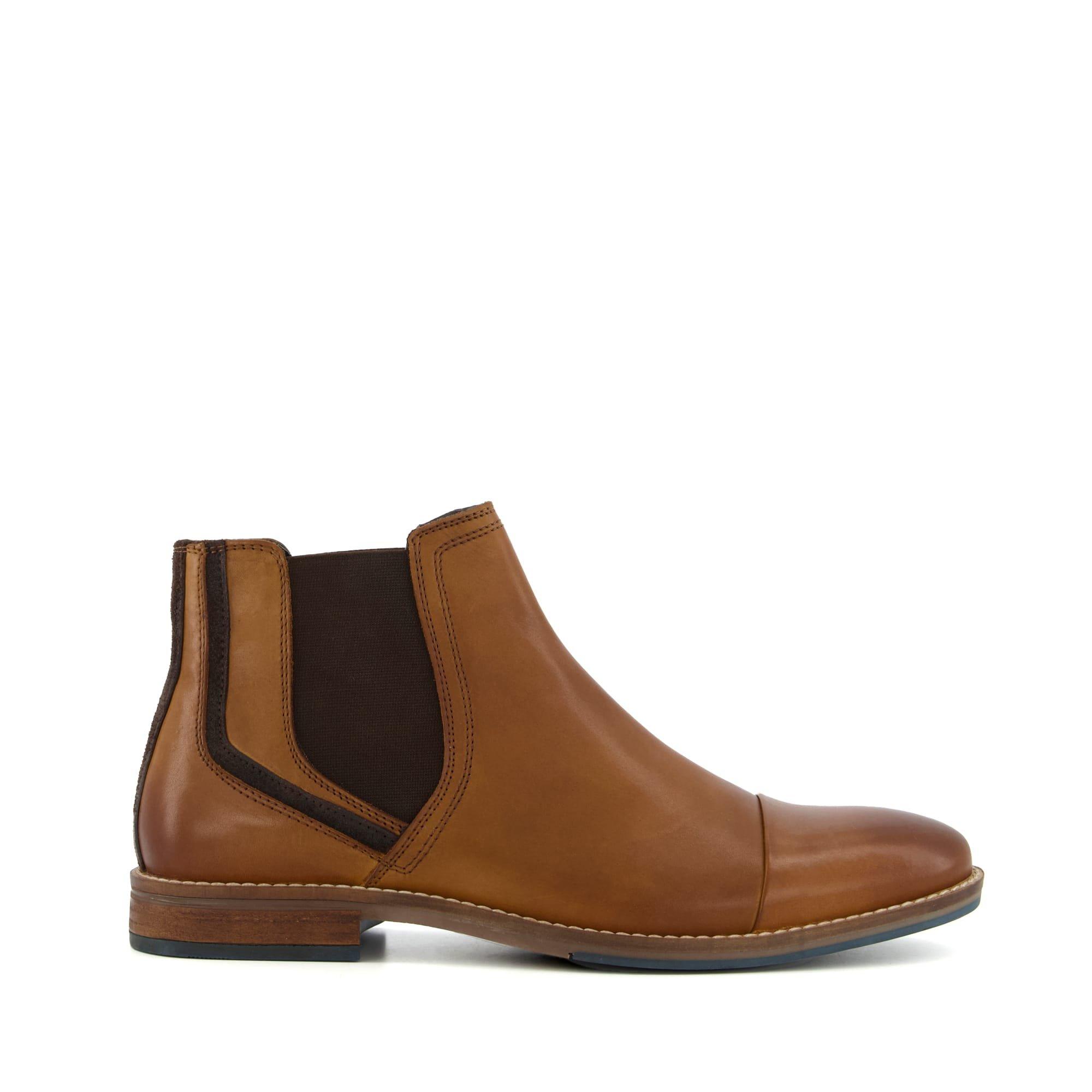 Dune | Men's Chappy Leather Slip On Chelsea Boots | Chelsea Boots | FRASERS