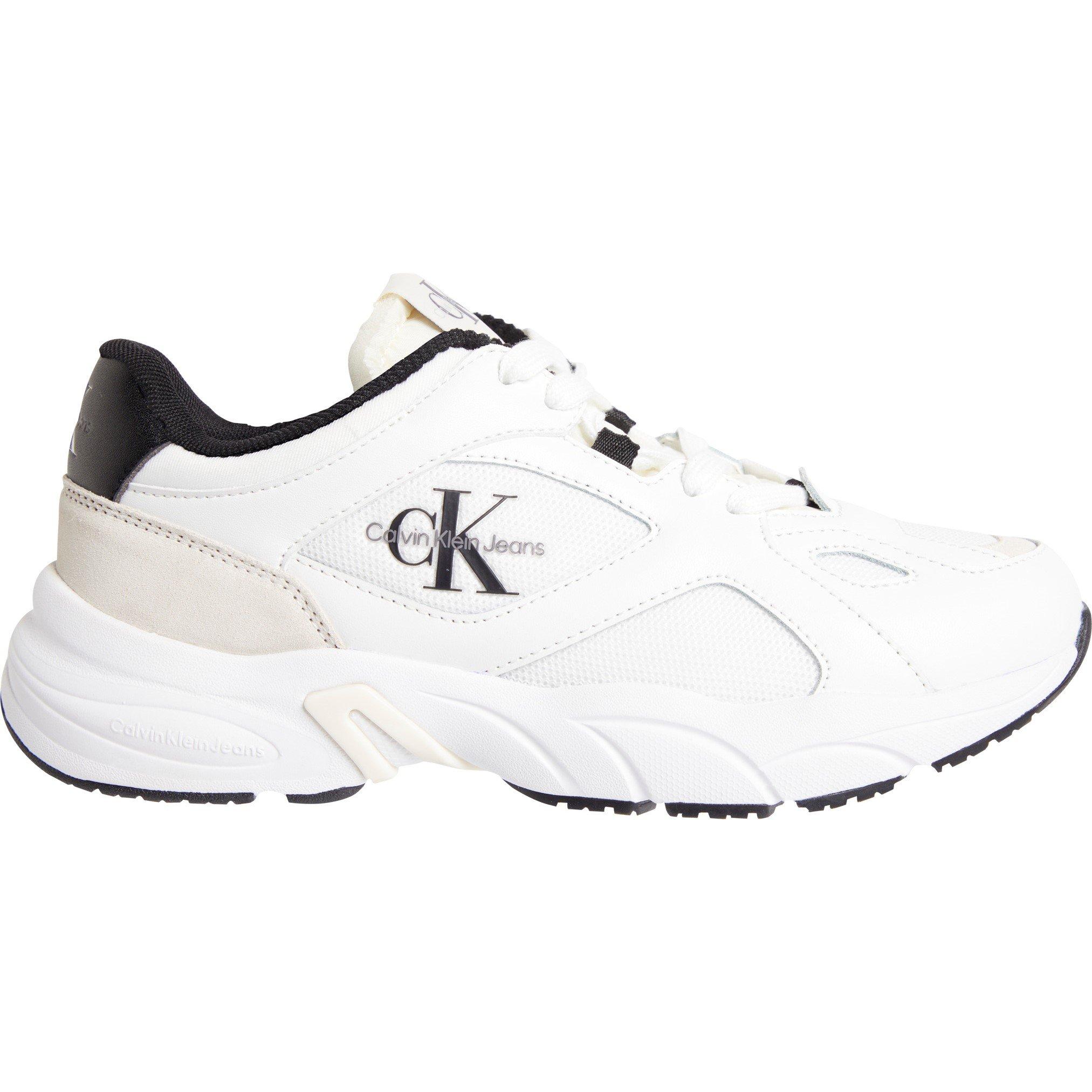Calvin Klein Jeans Retro Tennis Suede And Mesh Trainers Heritage Runners USC