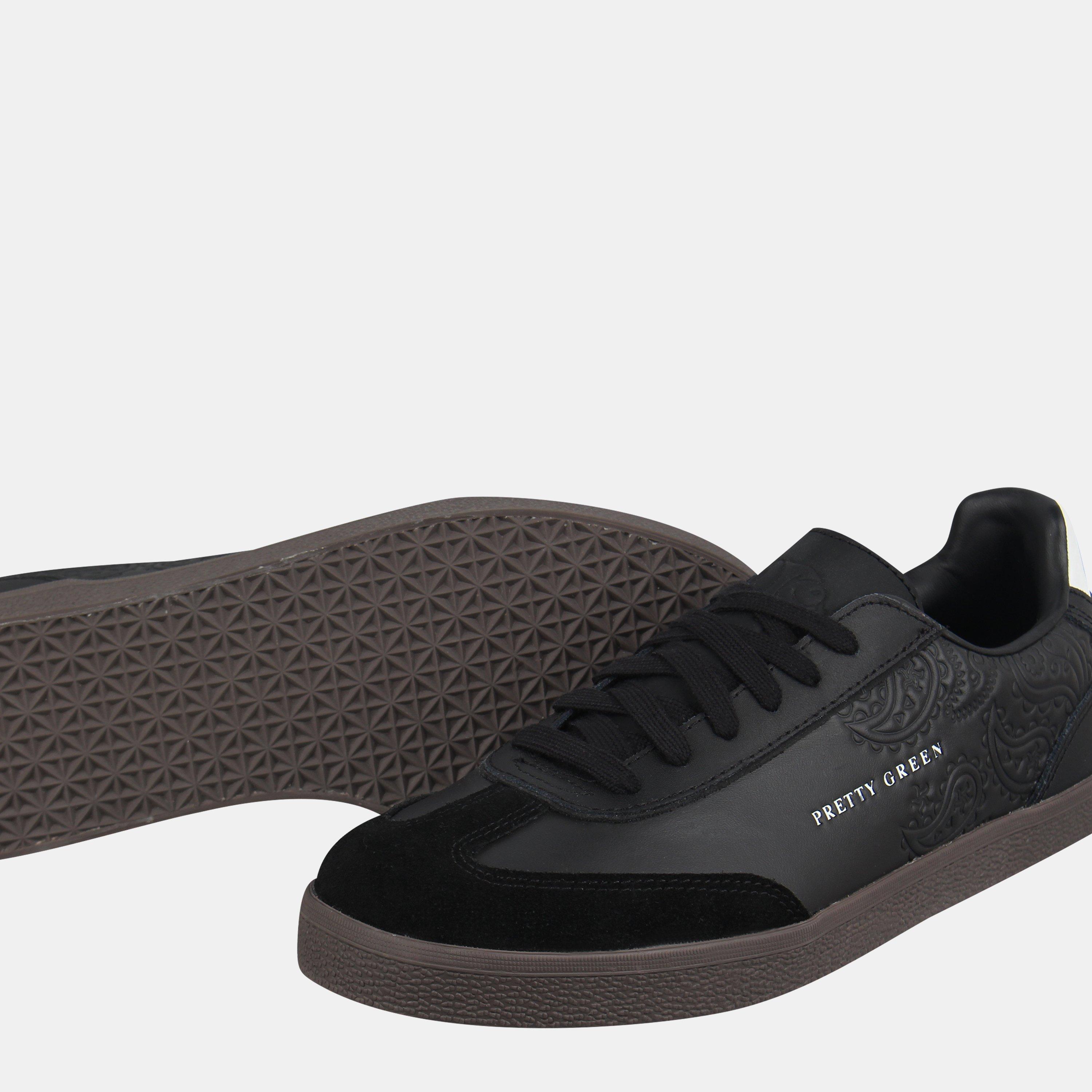 Pretty Green Men's Moorgate Leather Court Trainers | FRASERS