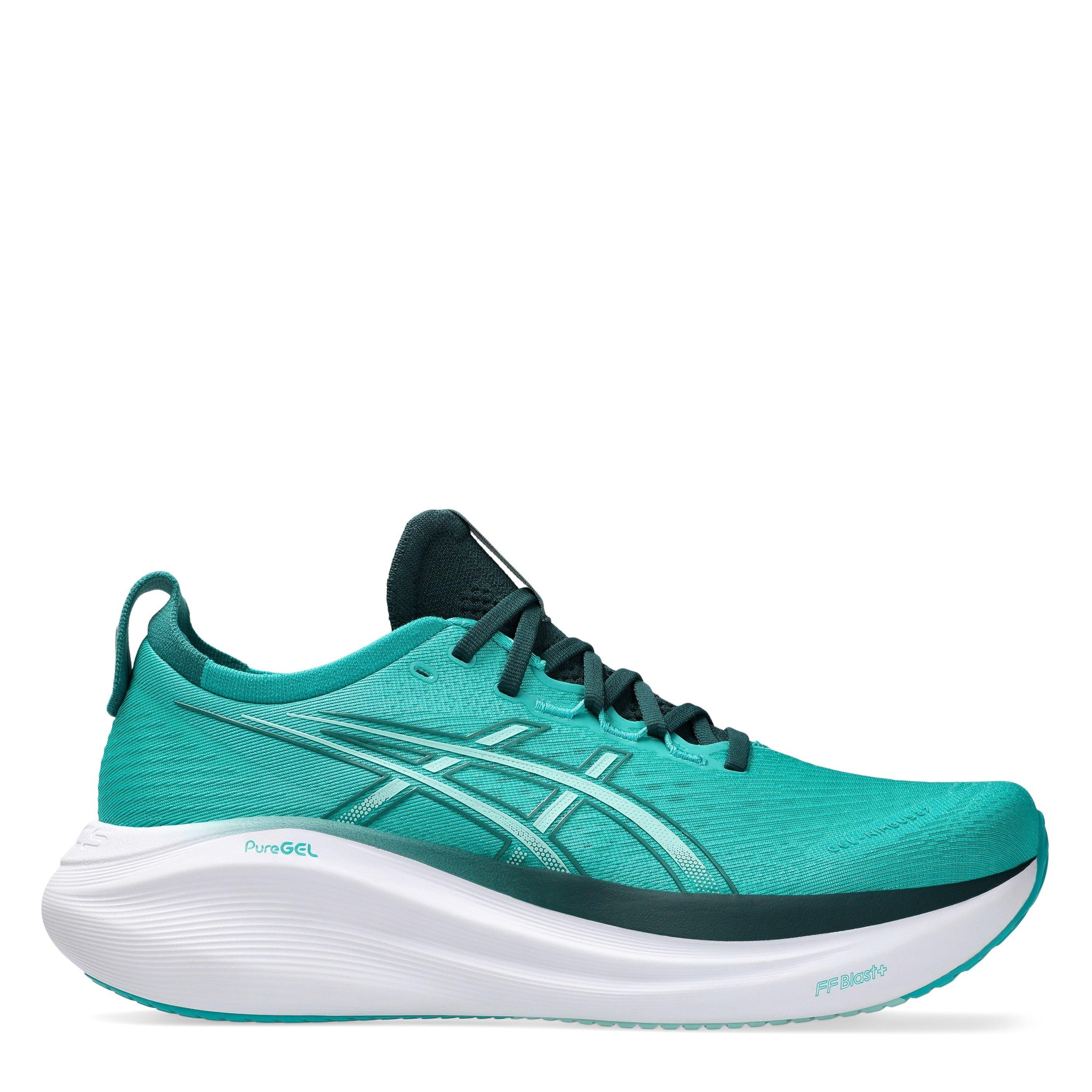 Asics Gel Nimbus 27 Mens Road Running Shoes Chaussures de course sur route neutres pour tous les jours. Sports Direct