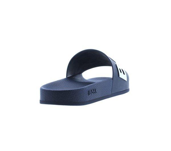 Boss Men's Bay Logo Sliders, Branding Strap Sandals | Cruise Fashion