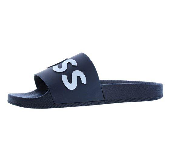 Boss Men's Bay Logo Sliders, Branding Strap Sandals | FRASERS