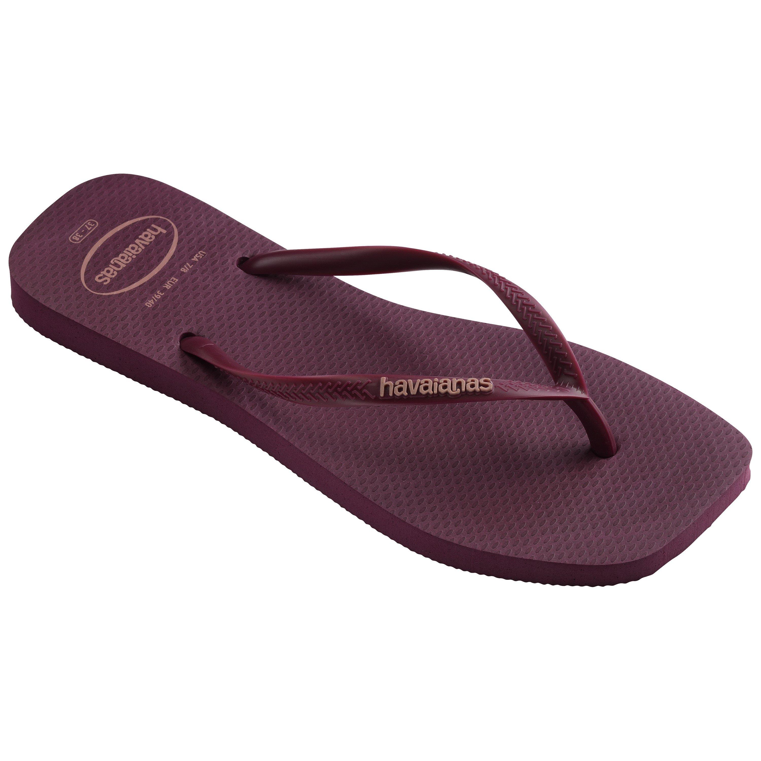 Havaianas Women's Square Logo Pop Up Fresh Lavender Flip Flops | FRASERS