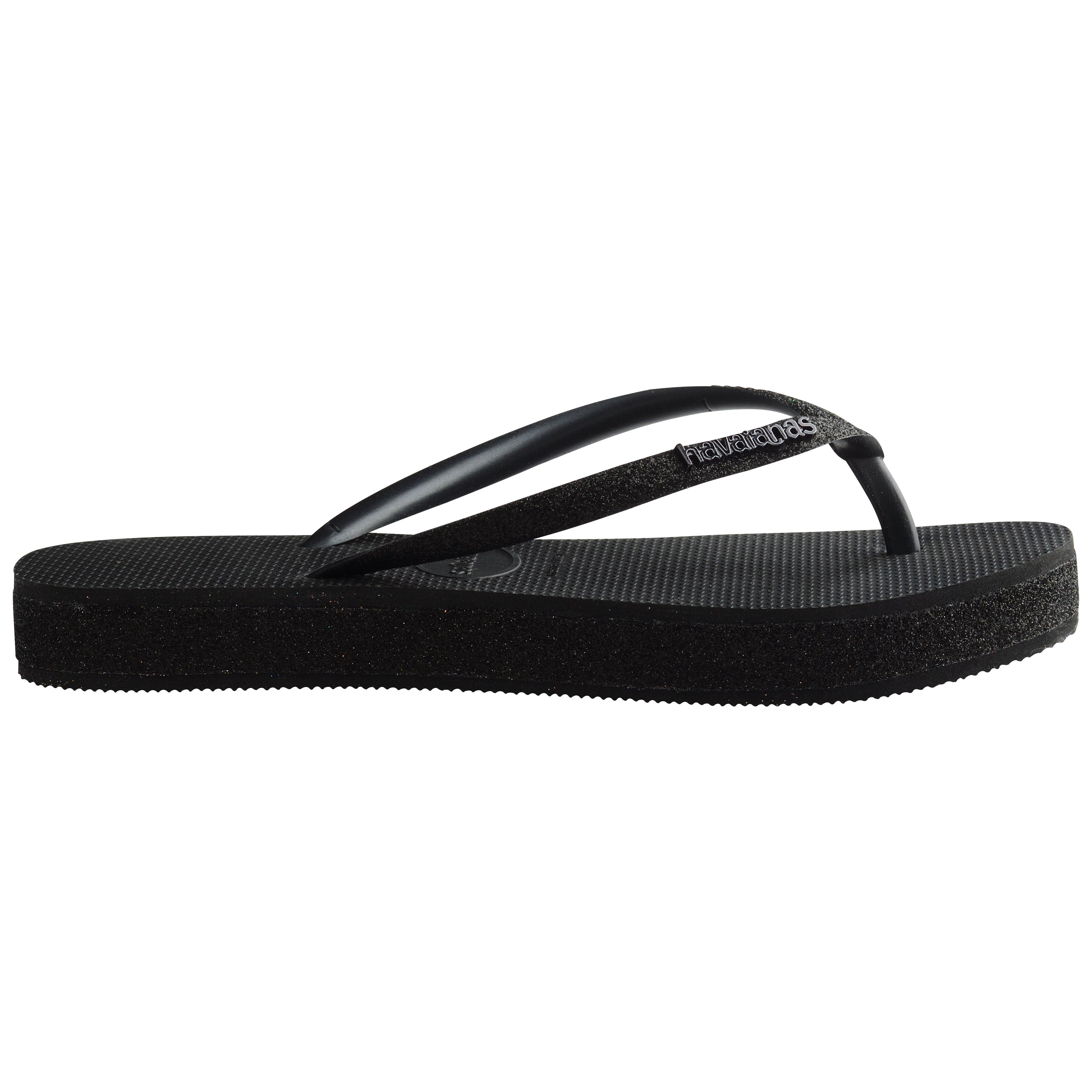 Havaianas | Hav. Slim Flatform Sparkle Black 35 Flip Flops Womens ...