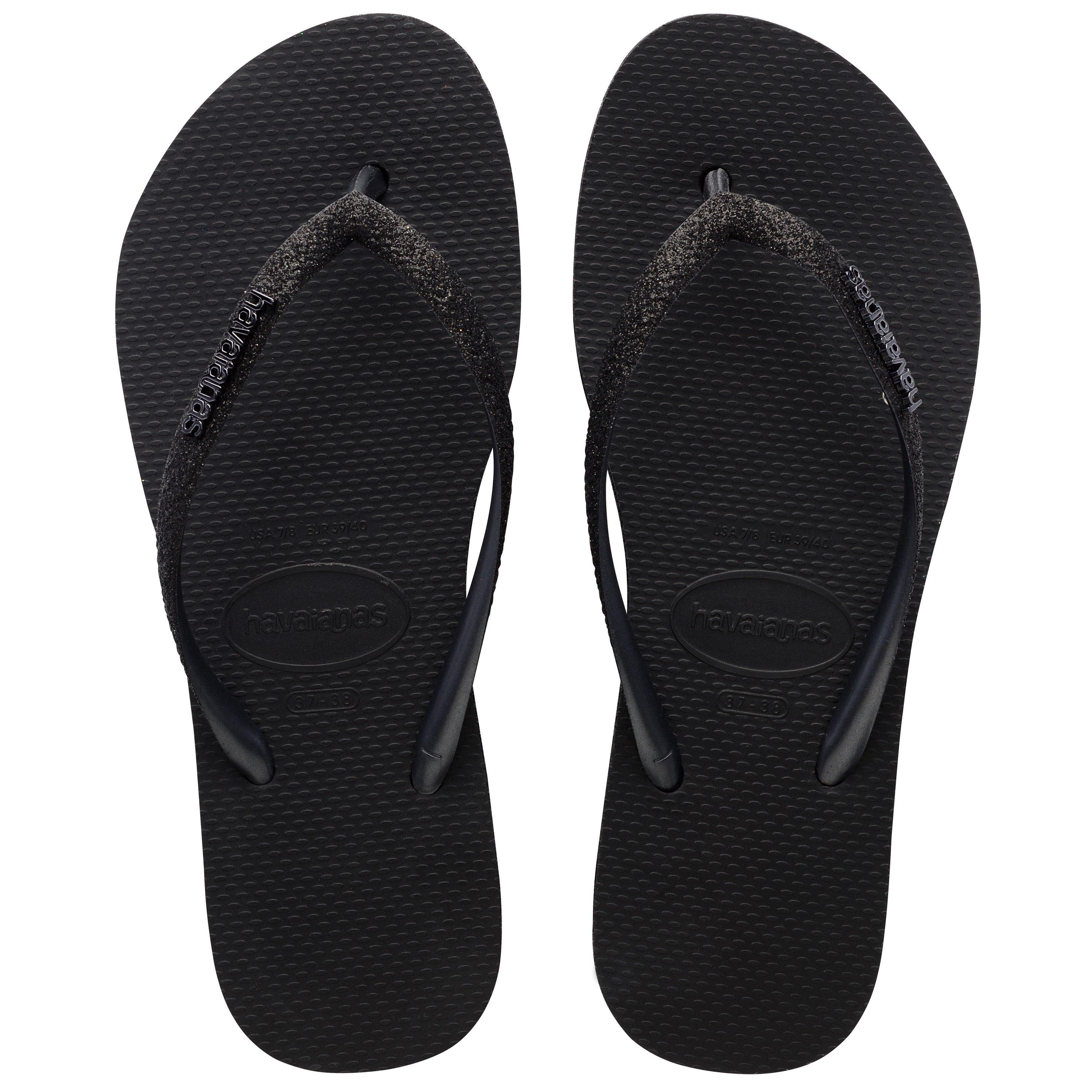 Havaianas | Hav. Slim Flatform Sparkle Black 35 Flip Flops Womens ...