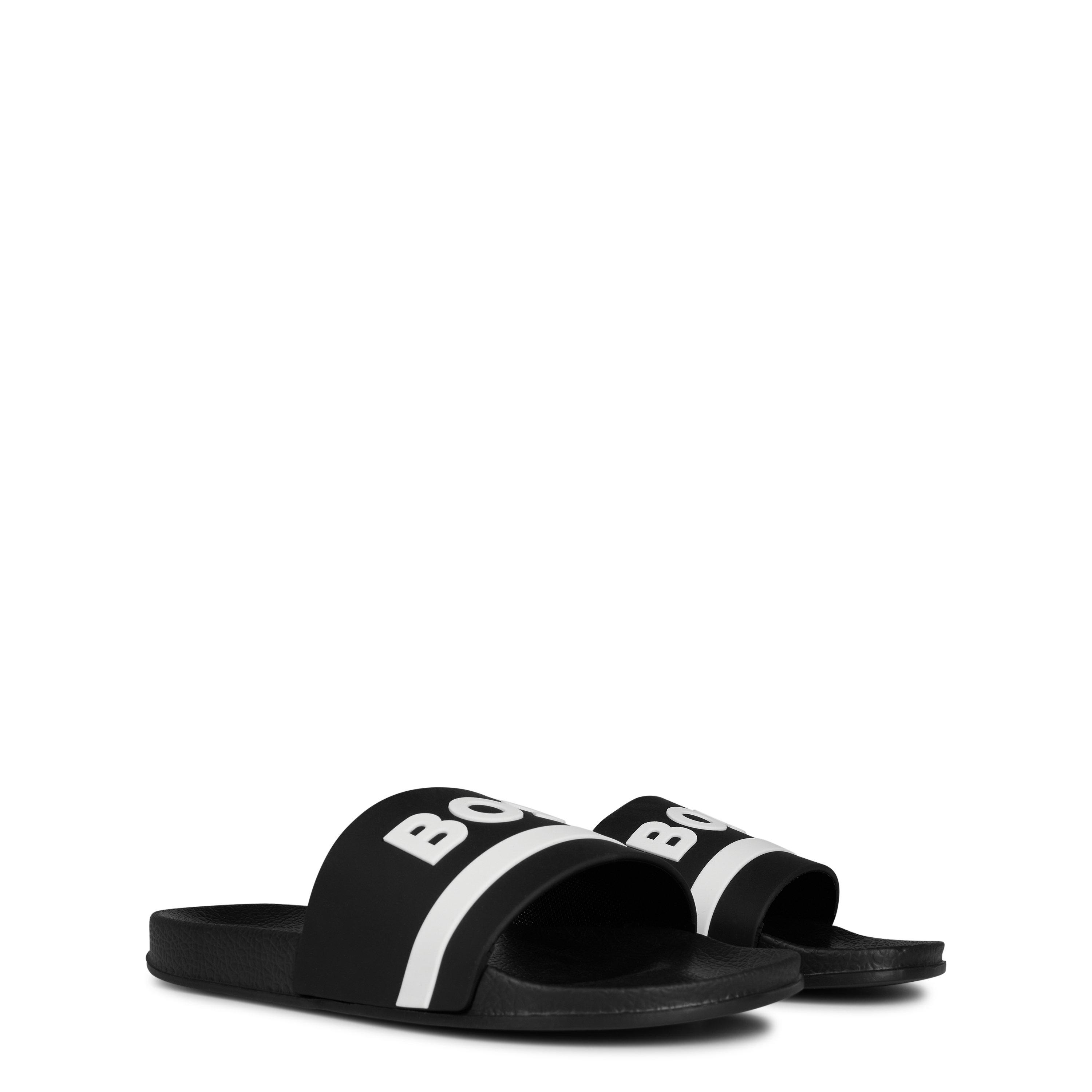 Boss BW | Logo Sliders Juniors | Pool Shoes | USC