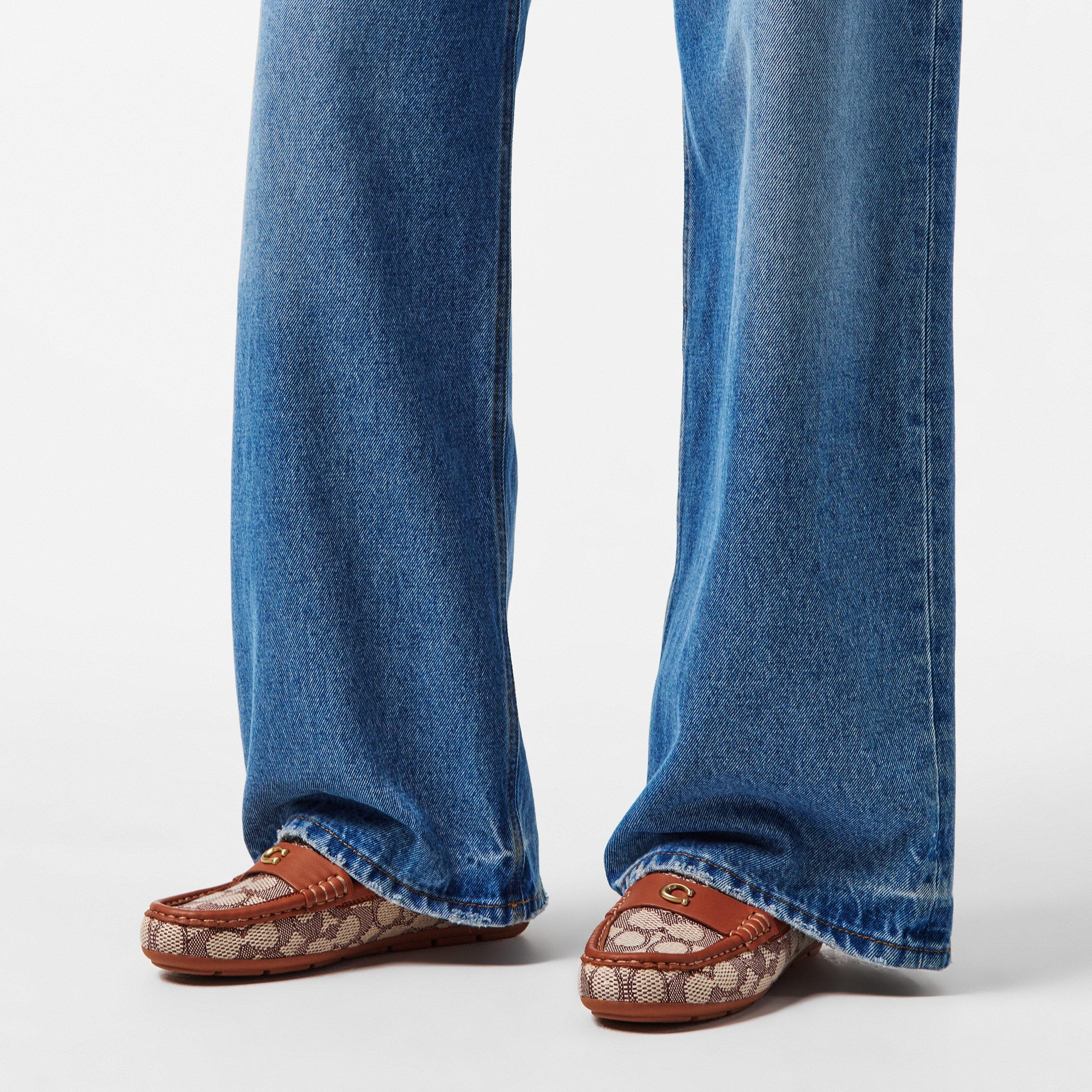 Coach Women's Driver Moccasin Pebbled Sole Loafers | FRASERS
