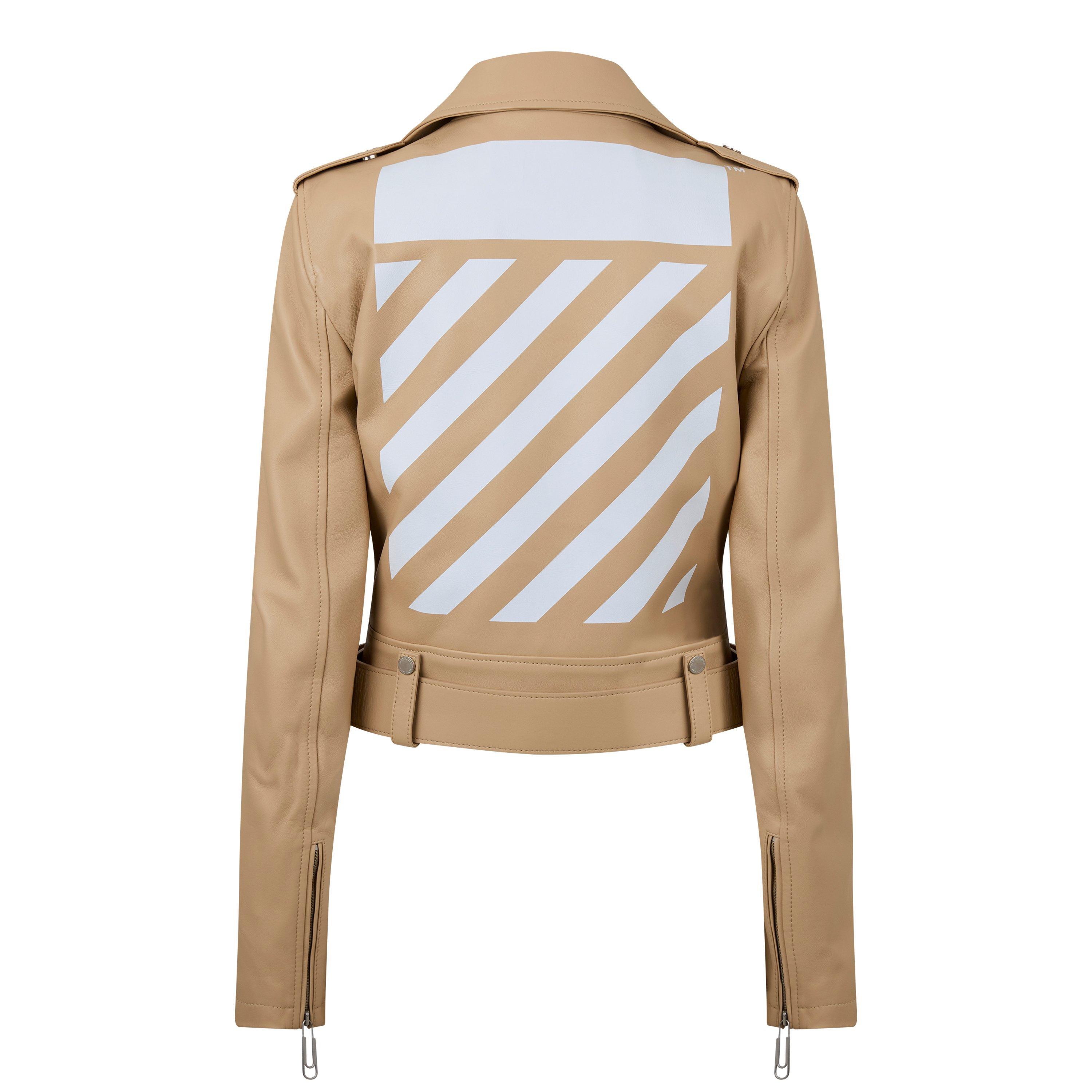 Off White | Diagonal Biker Jacket | Leather Jackets | Cruise Fashion