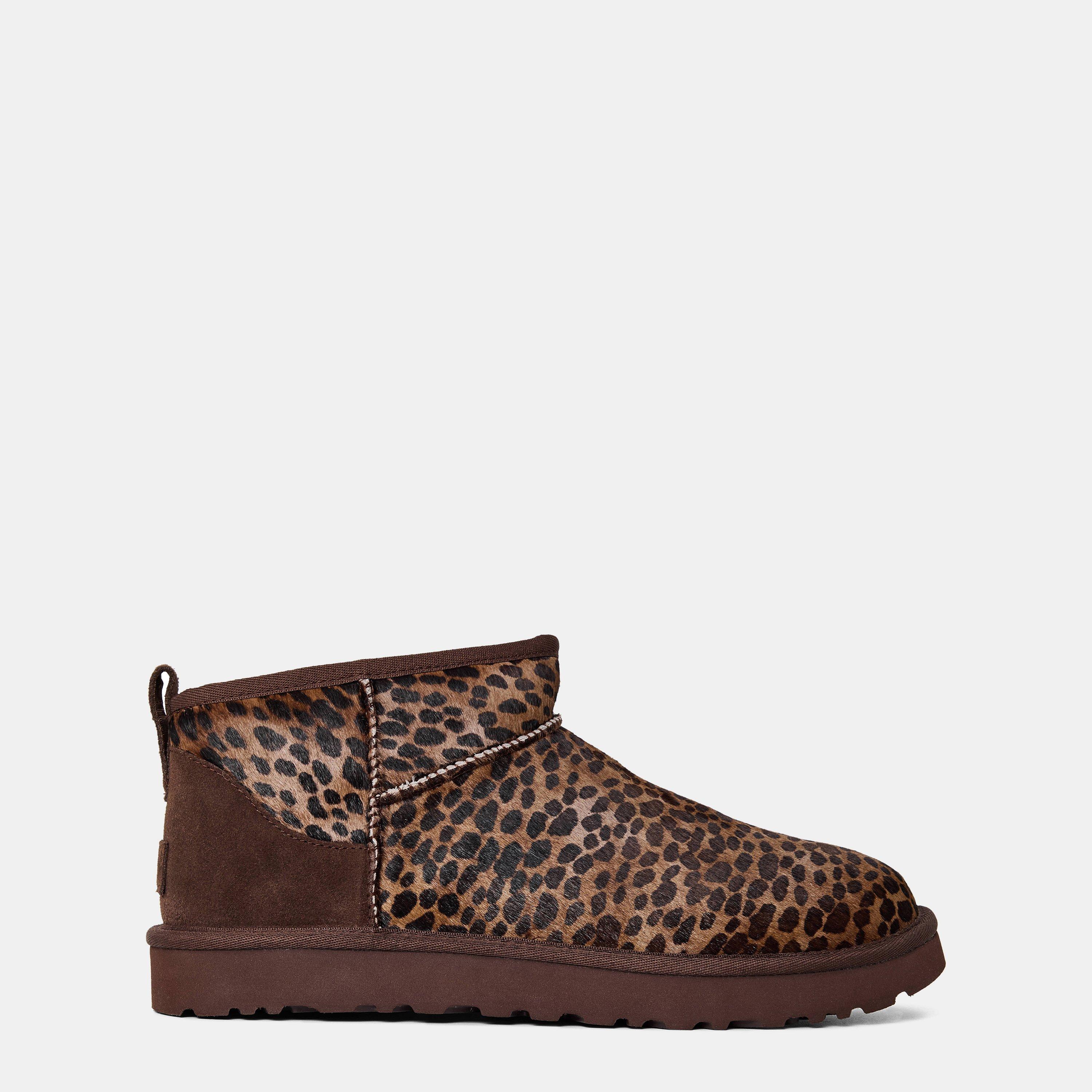 Ugg | Women's Ultra Mini Leopard Print Snug Boots | Snug Boots | FRASERS