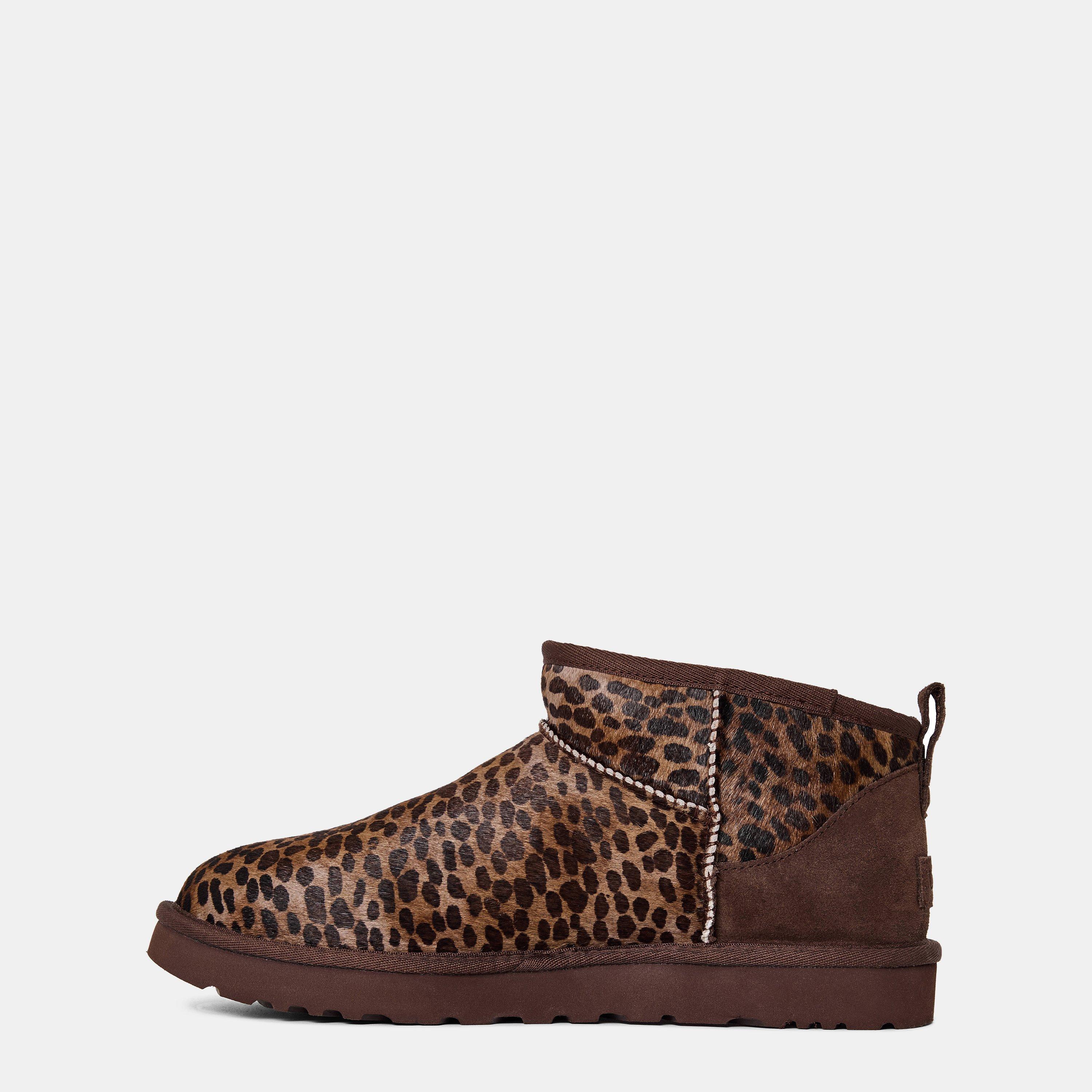 Ugg Women's Ultra Mini Leopard Print Snug Boots | FRASERS