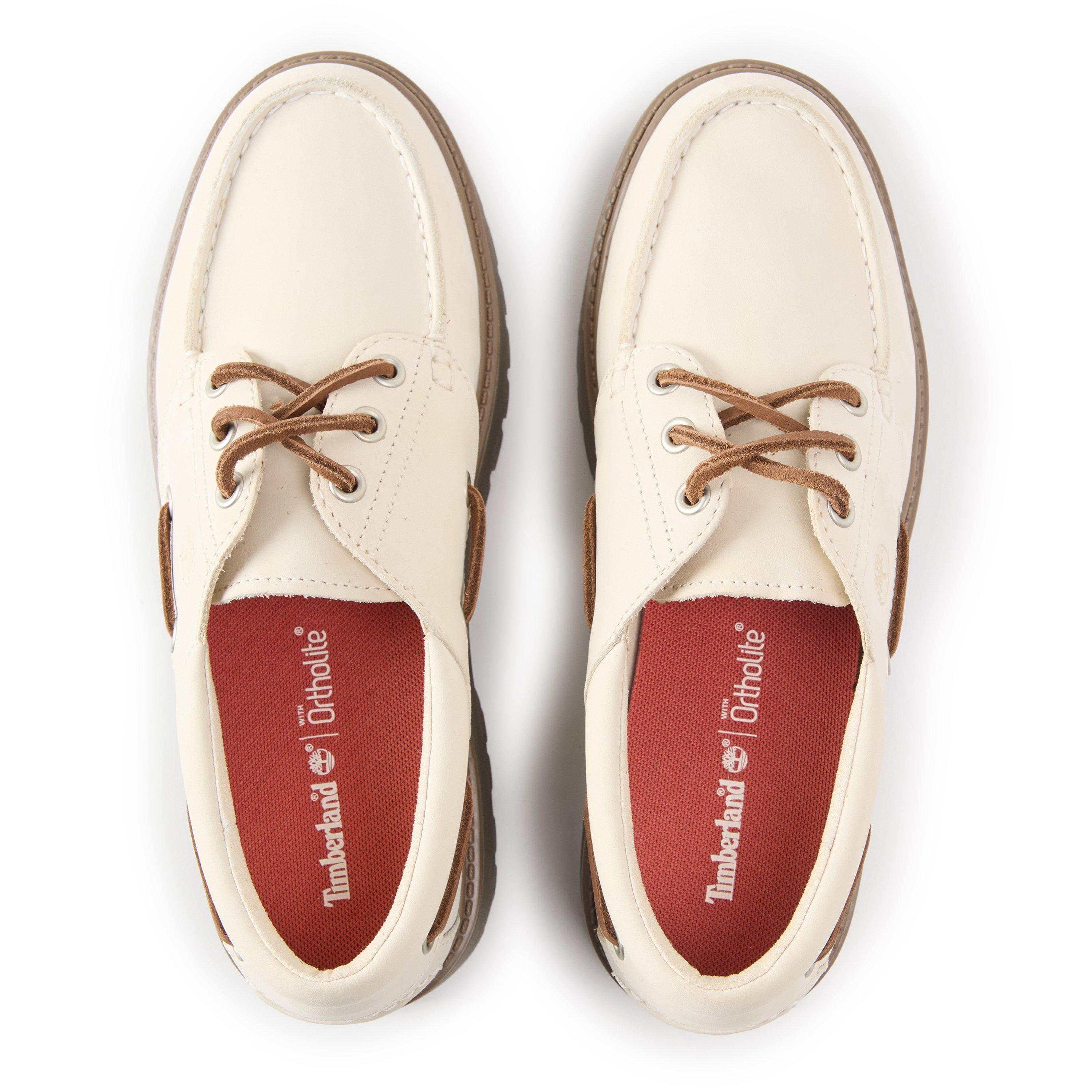 Timberland Women's Stone Street Natural Nubu Boat Shoes | USC