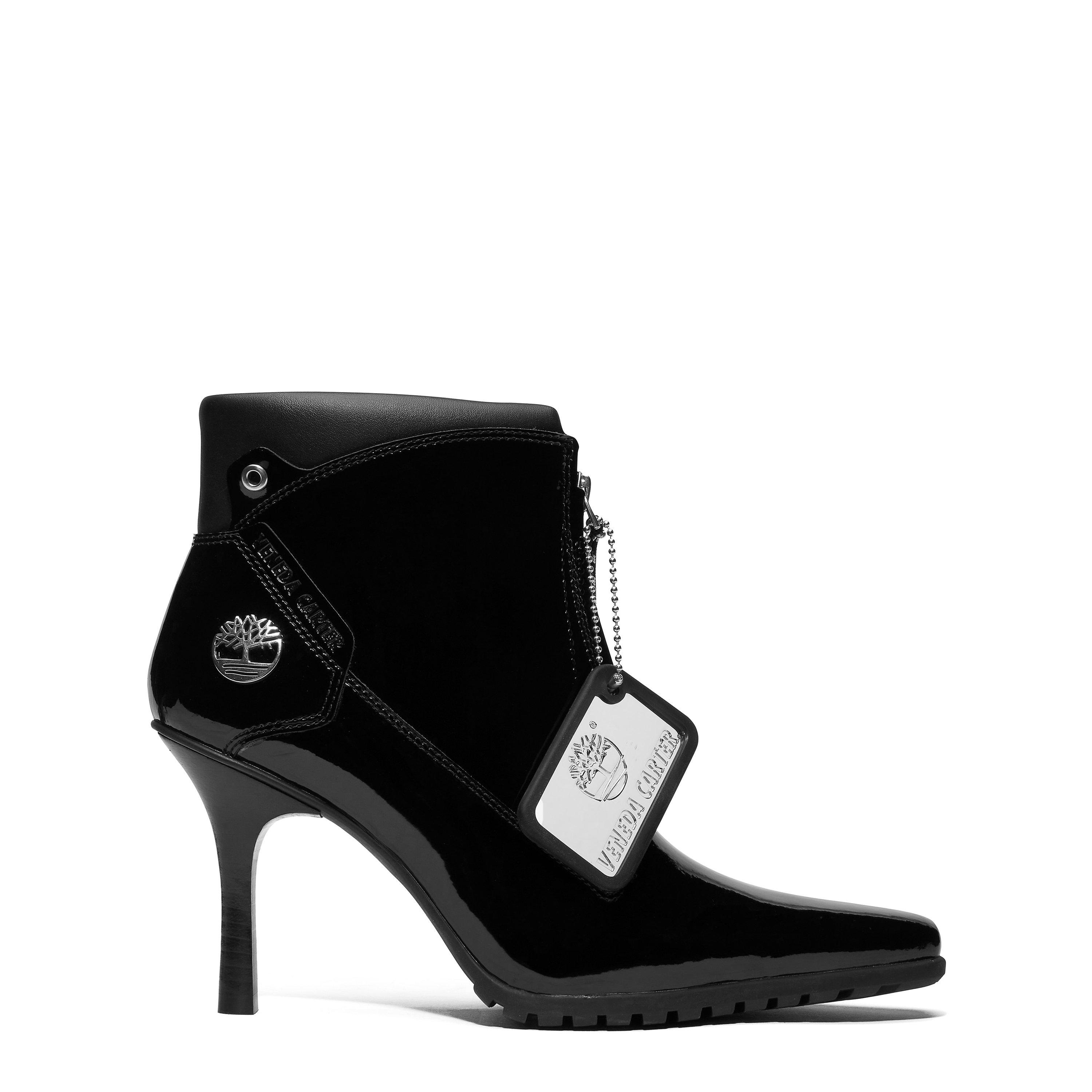 Black timberland heels store