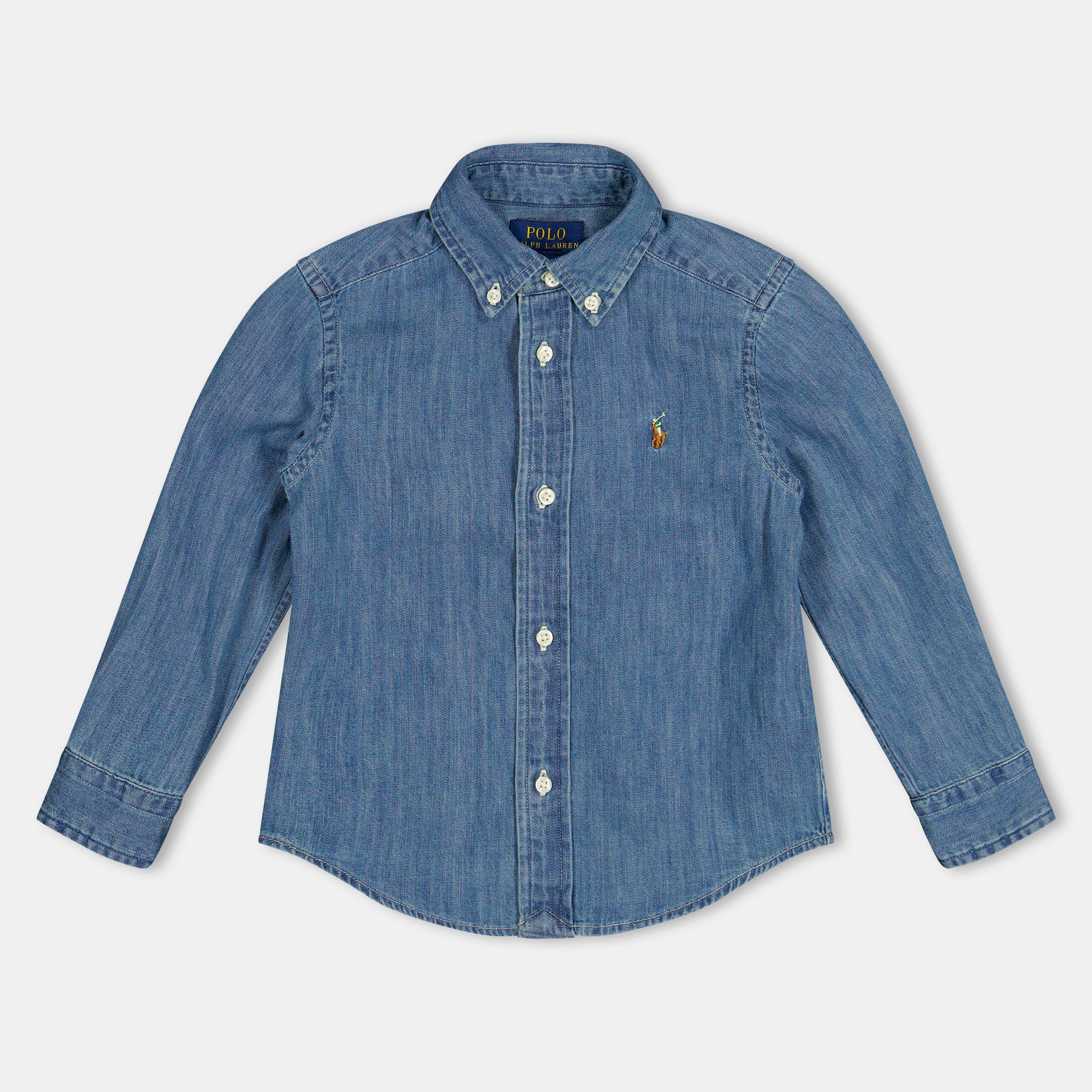 Polo Ralph Lauren | Kids' Long-Sleeve Plain Shirt | Plain Shirt - Long ...