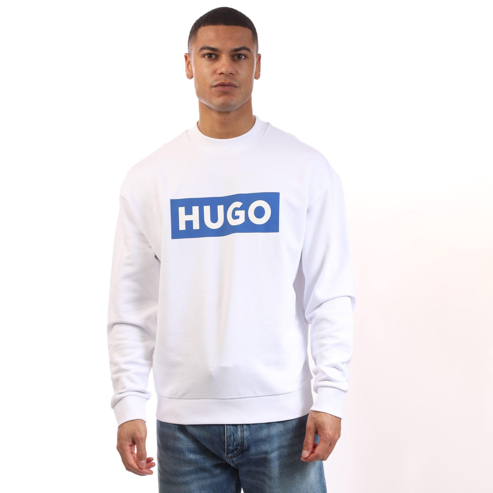 Hugo | Niero Logo Print Crewneck Sweatshirt | Crew Sweaters | FRASERS