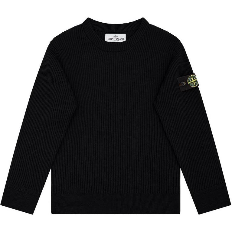 Stone Island | Crew Neck Ribbed Knit Sweatshirt Junior Boys Stone Island | Crew Neck Ribbed Knit Sweatshirt Junior Boys