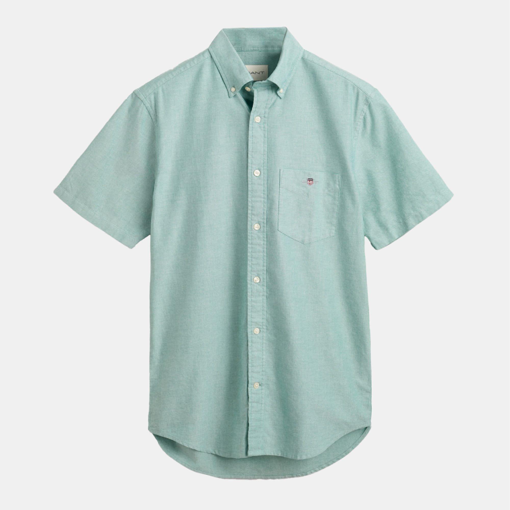 Gant | Regular-Fit Classic Short Sleeves Oxford Shirt | Oxford Shirt ...