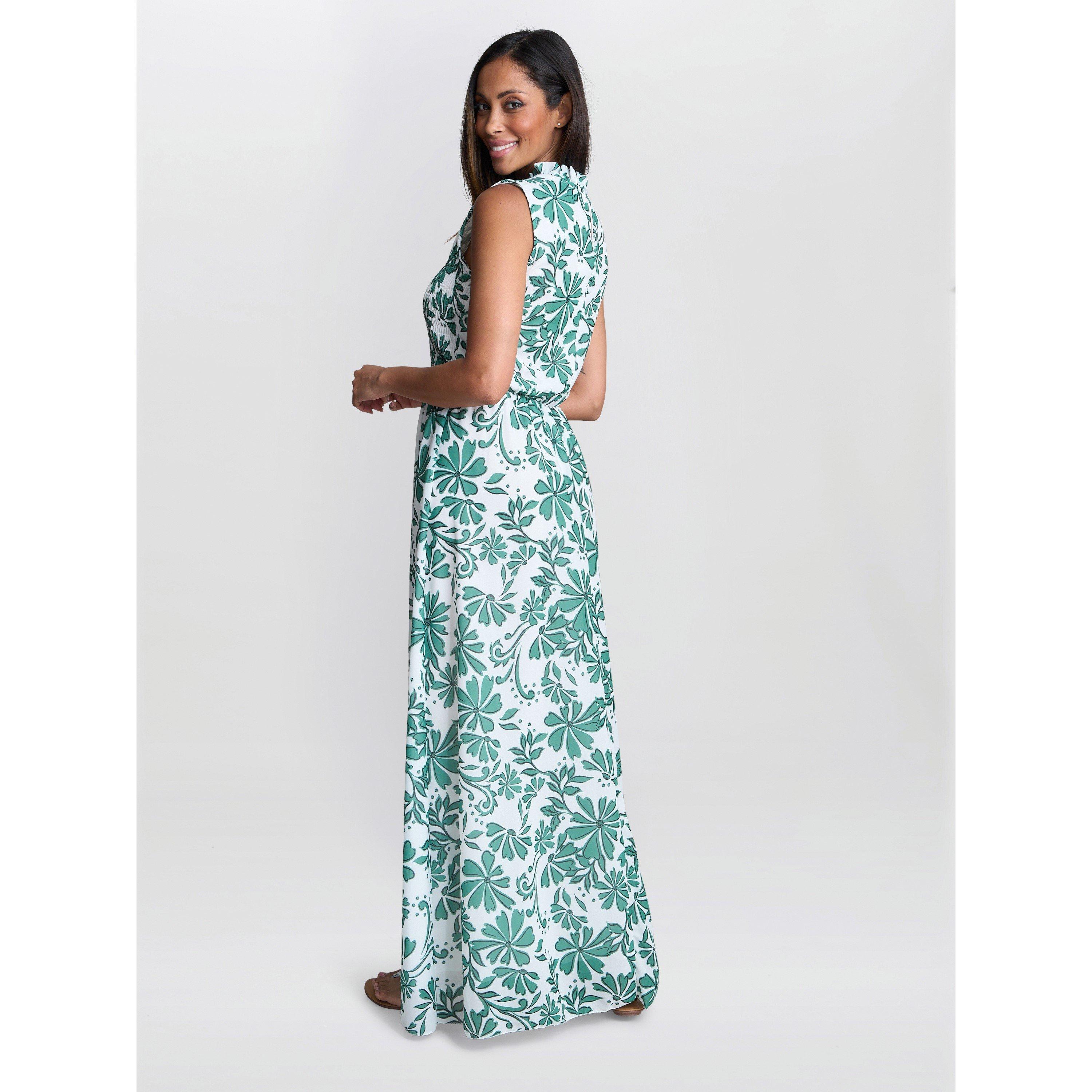 Gina Bacconi ROXANNA Sleeveless Shired Top Dress | FRASERS