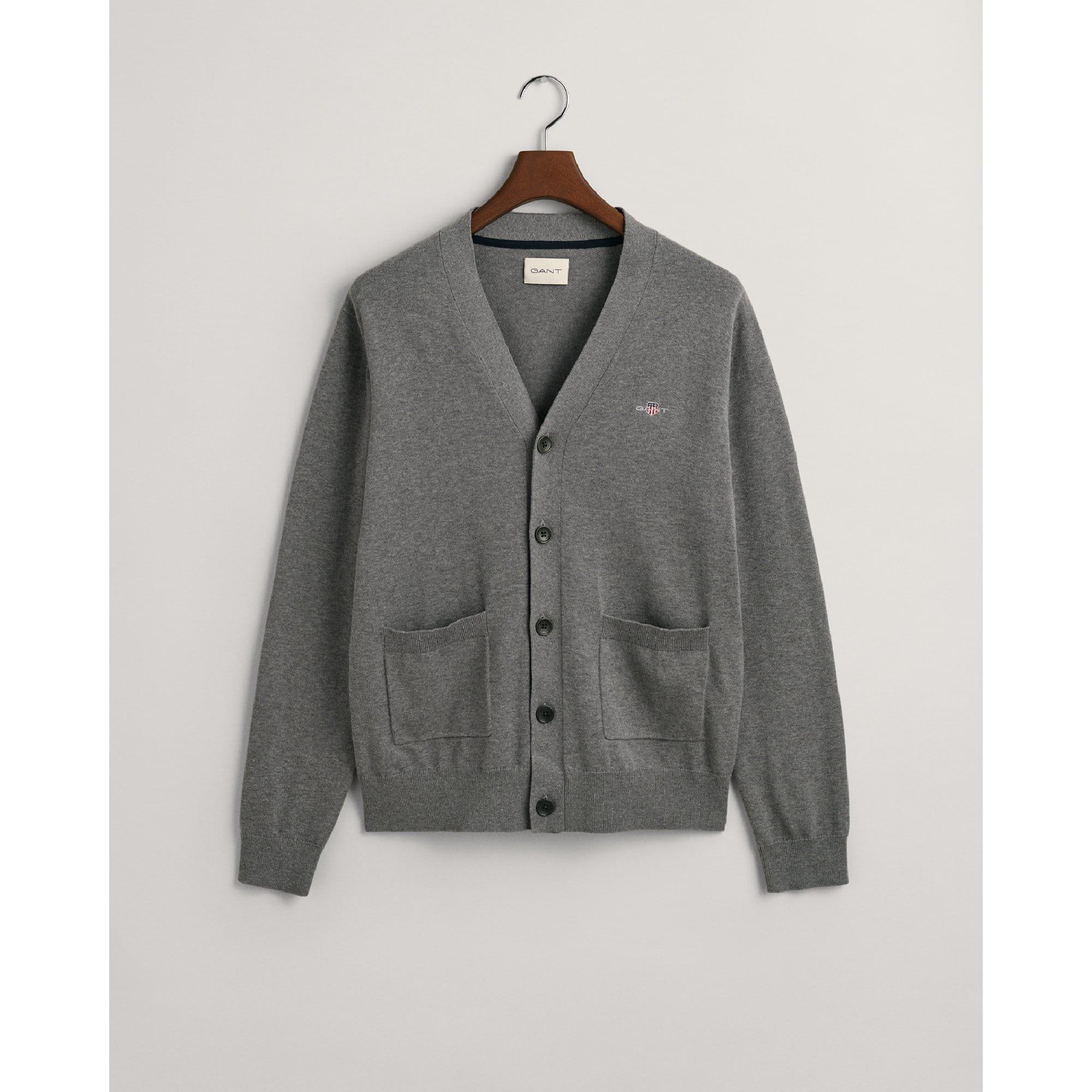 Gant | Classic Cotton V-Neck Cardigan | Cardigans | FRASERS