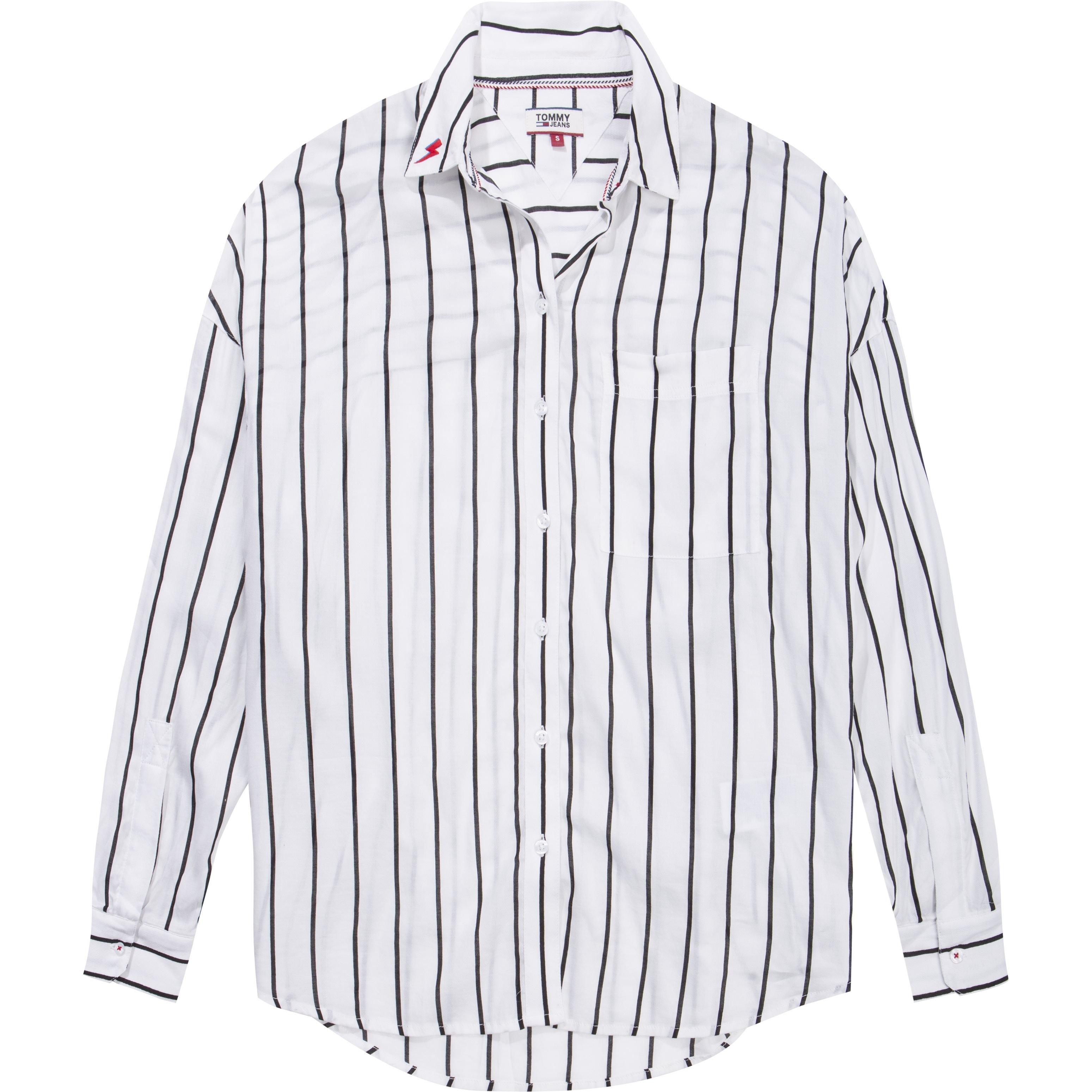 Tommy Jeans Stripe Shirt Rundhals T Shirts Sports Direct