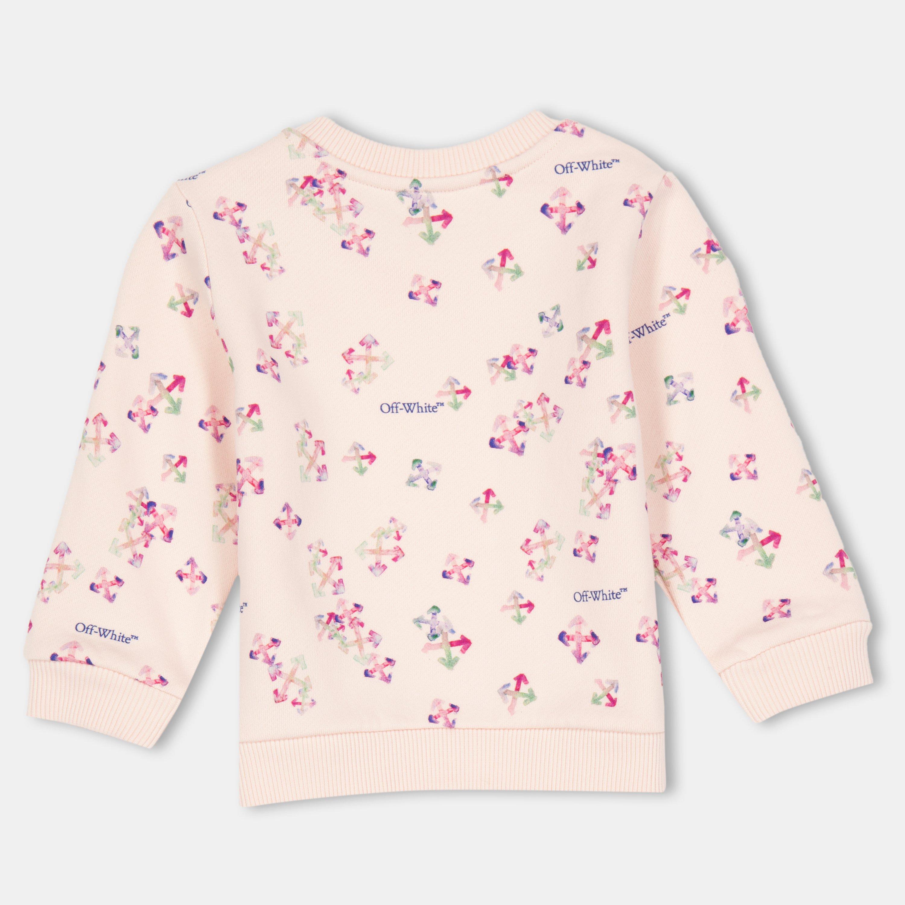 Off White | Kids' All Over Print Sweatshirt | Crew Sweaters | Cruise ...