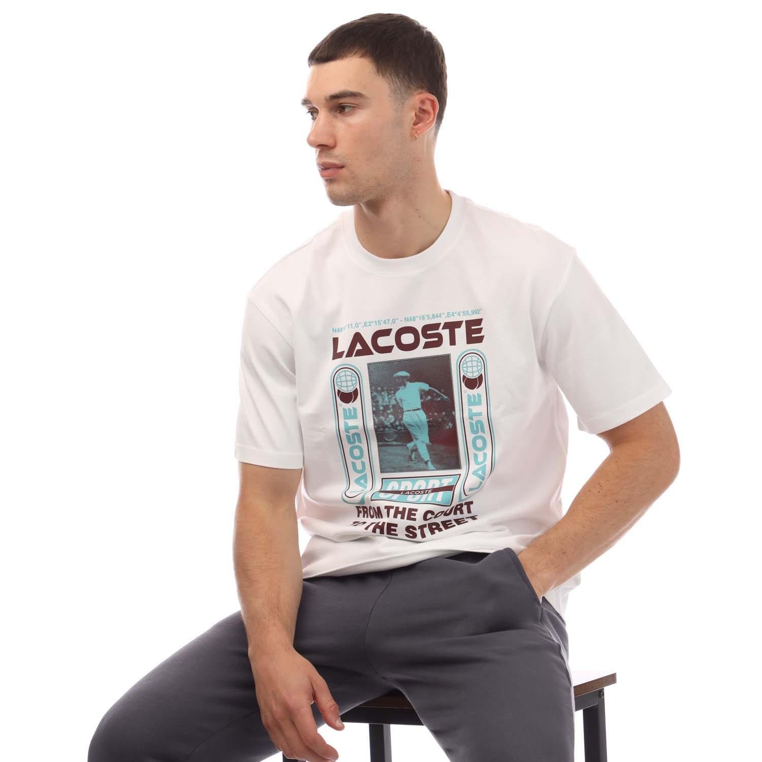 Lacoste Relaxed Fit Ren¿ Print T-Shirt | USC
