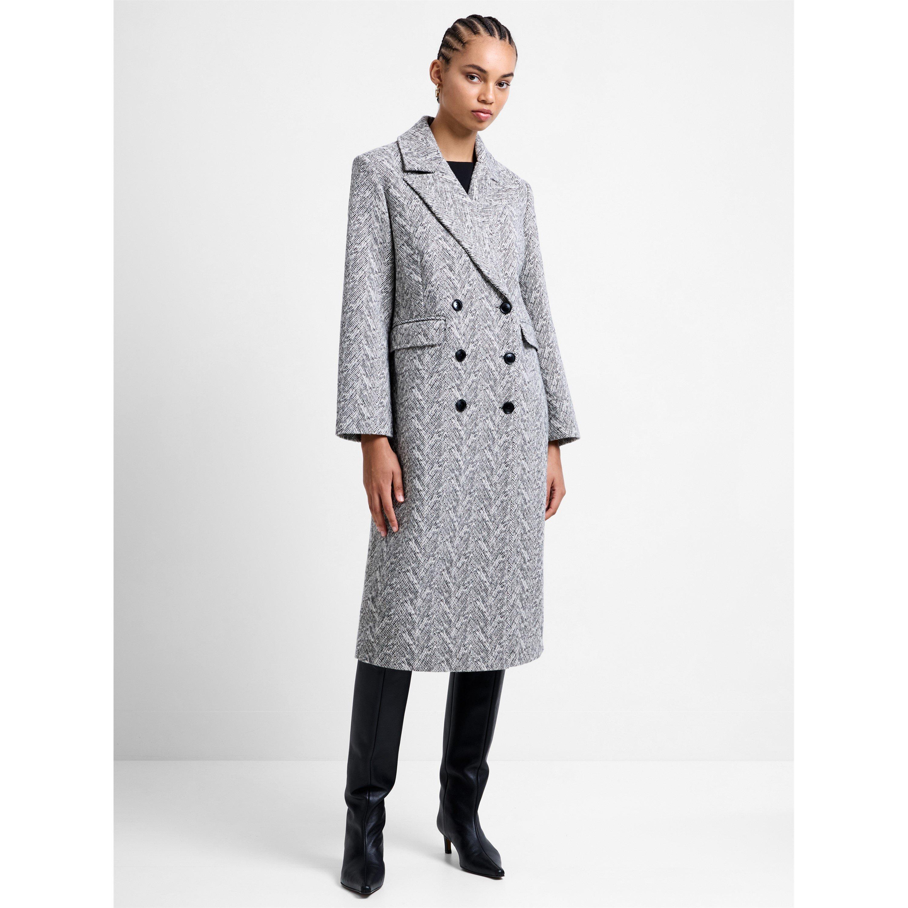 French Connection Women's FC Lowen Double Breasted Overcoat | FRASERS