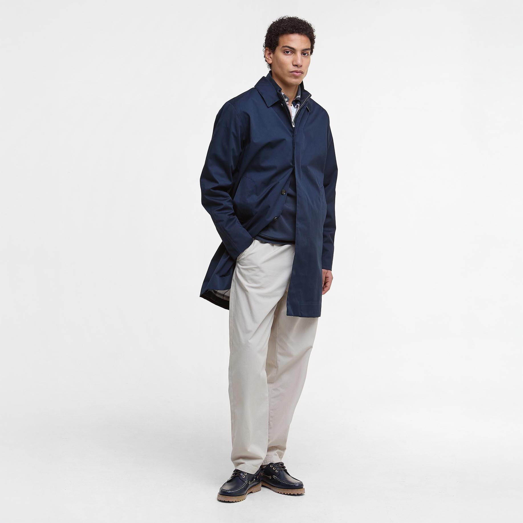 Barbour Men's Lorden Thigh Length Long Sleeve Button Mac | Cruise Fashion