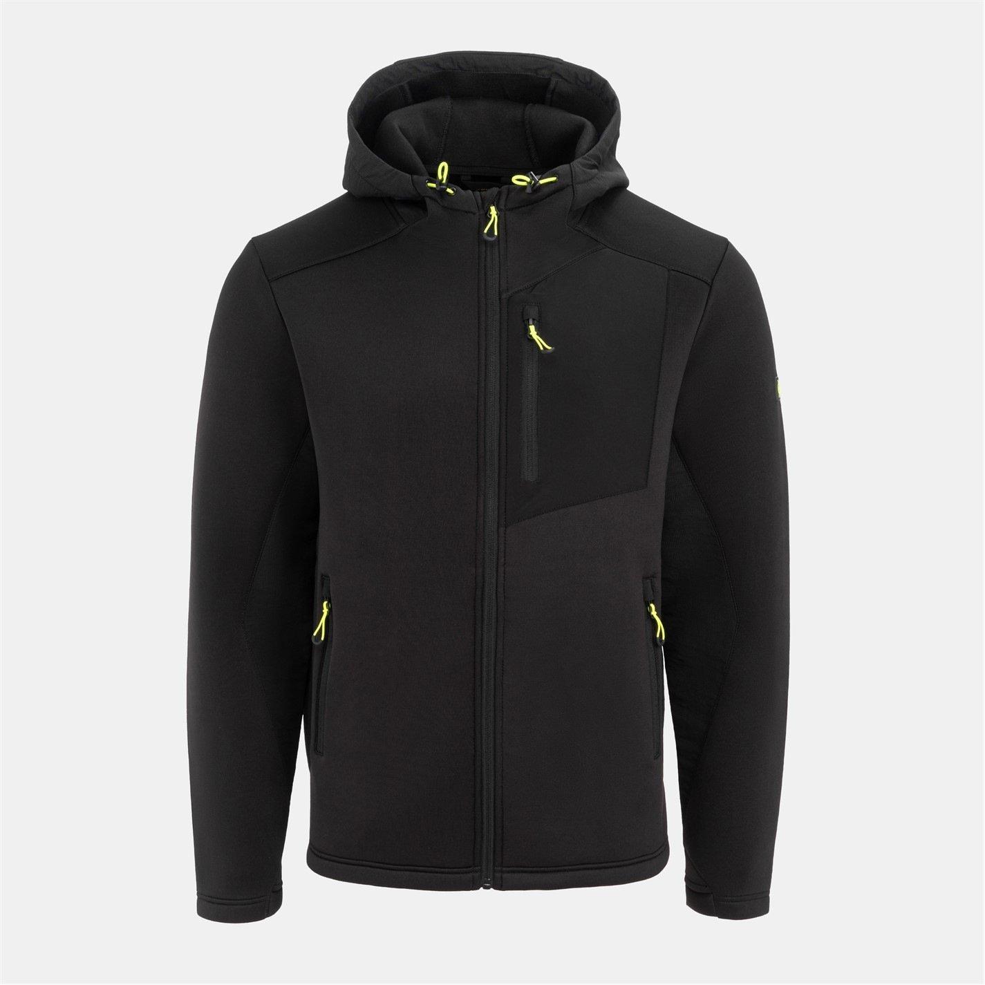 Dunlop Mens Hybrid Fleece Work Hi-Vis Long Sleeve Softshell Jacket ...