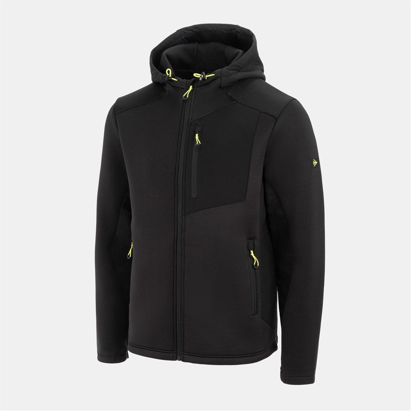 Dunlop Mens Hybrid Fleece Work Hi-Vis Long Sleeve Softshell Jacket ...