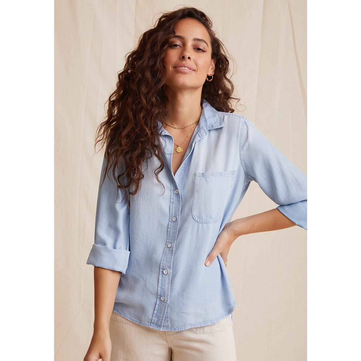 Bella Dahl | Women's Long-Sleeve Plain Shirt | Plain Shirt - Long ...