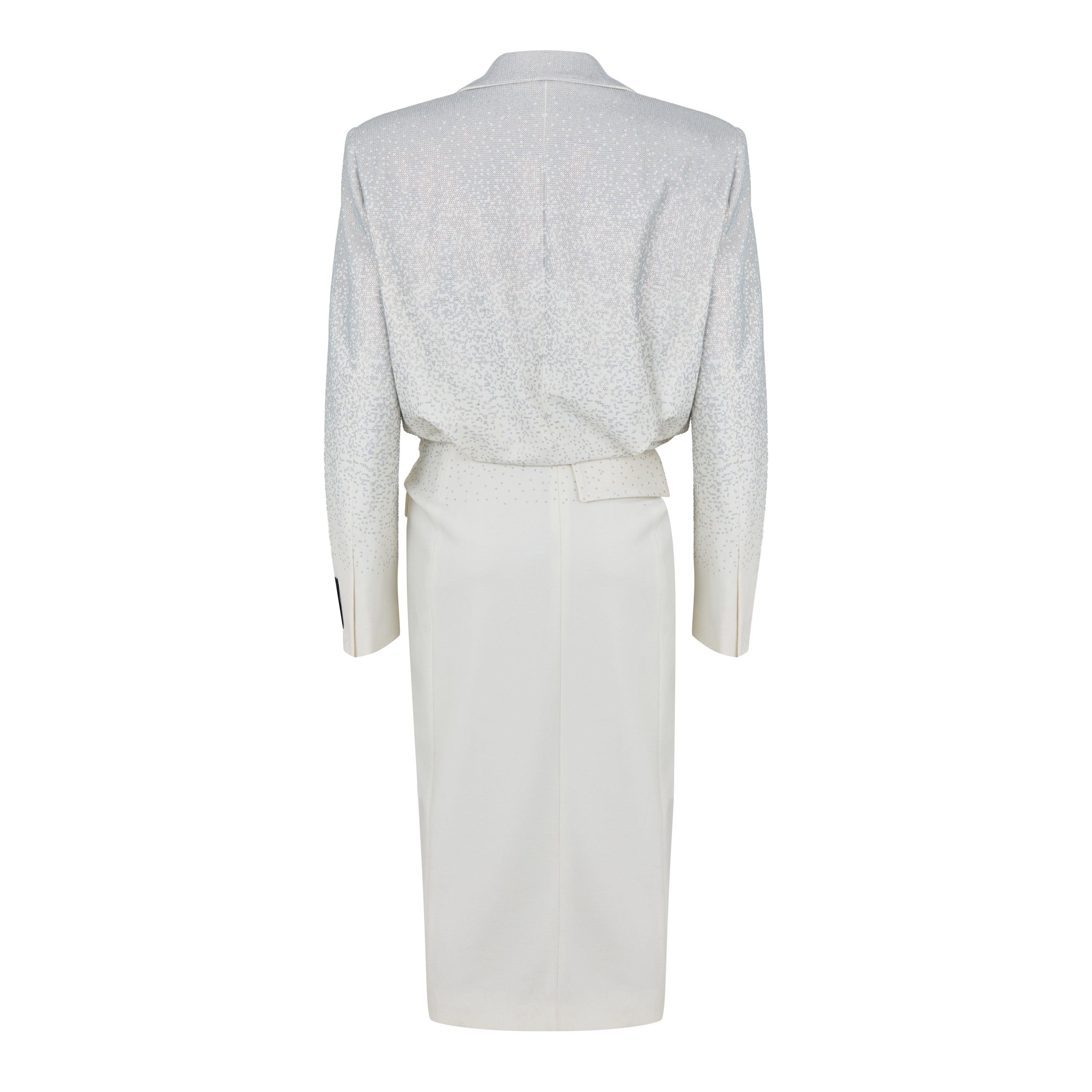 Off White | Women's - Padded Shoulder A Line Dress | A Line Dresses ...