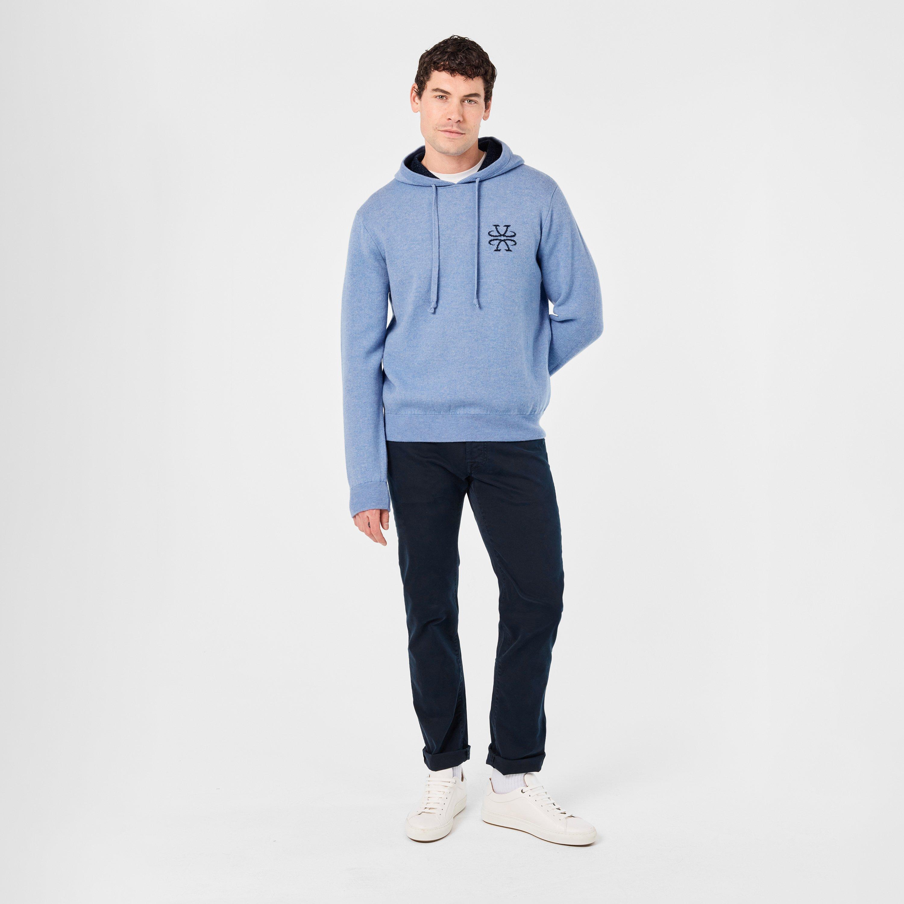 Jacob Cohen Men's Textured Knitted Hoodie | Cruise Fashion