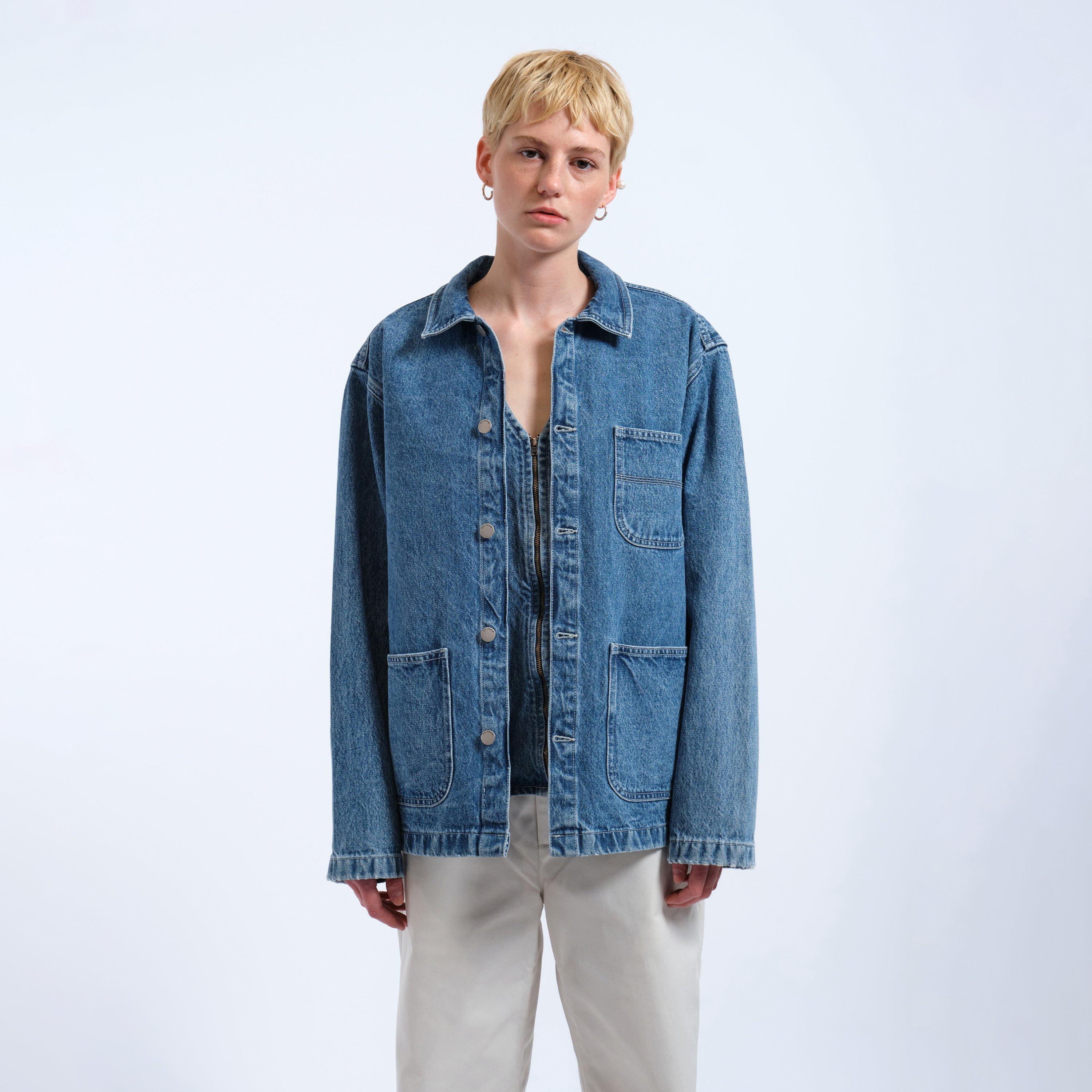 Dr Denim Unisex Adults Devon Worker Denim Long Sleeve Jacket | USC