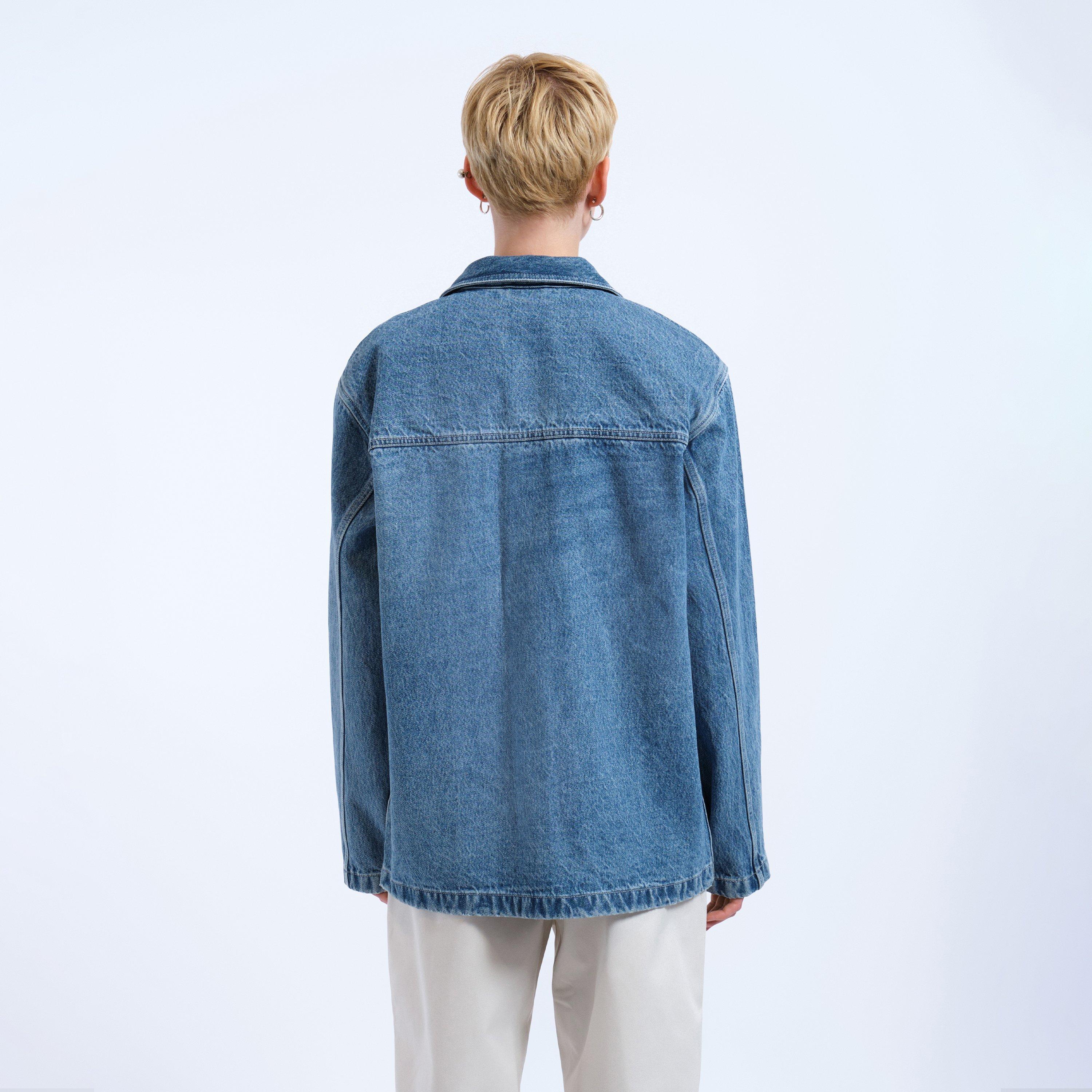 Dr Denim Unisex Adults Devon Worker Denim Long Sleeve Jacket | USC