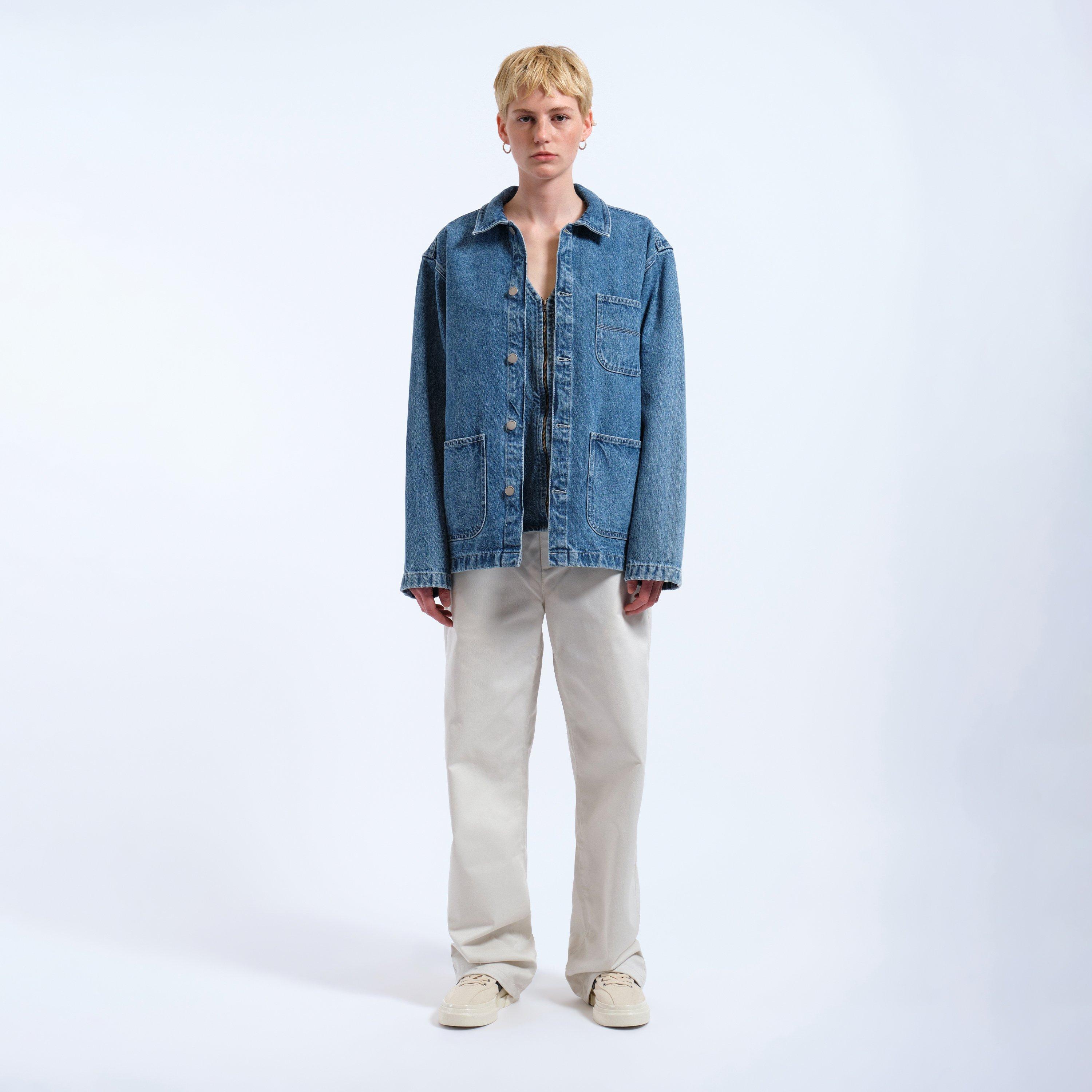 Dr Denim Unisex Adults Devon Worker Denim Long Sleeve Jacket | USC