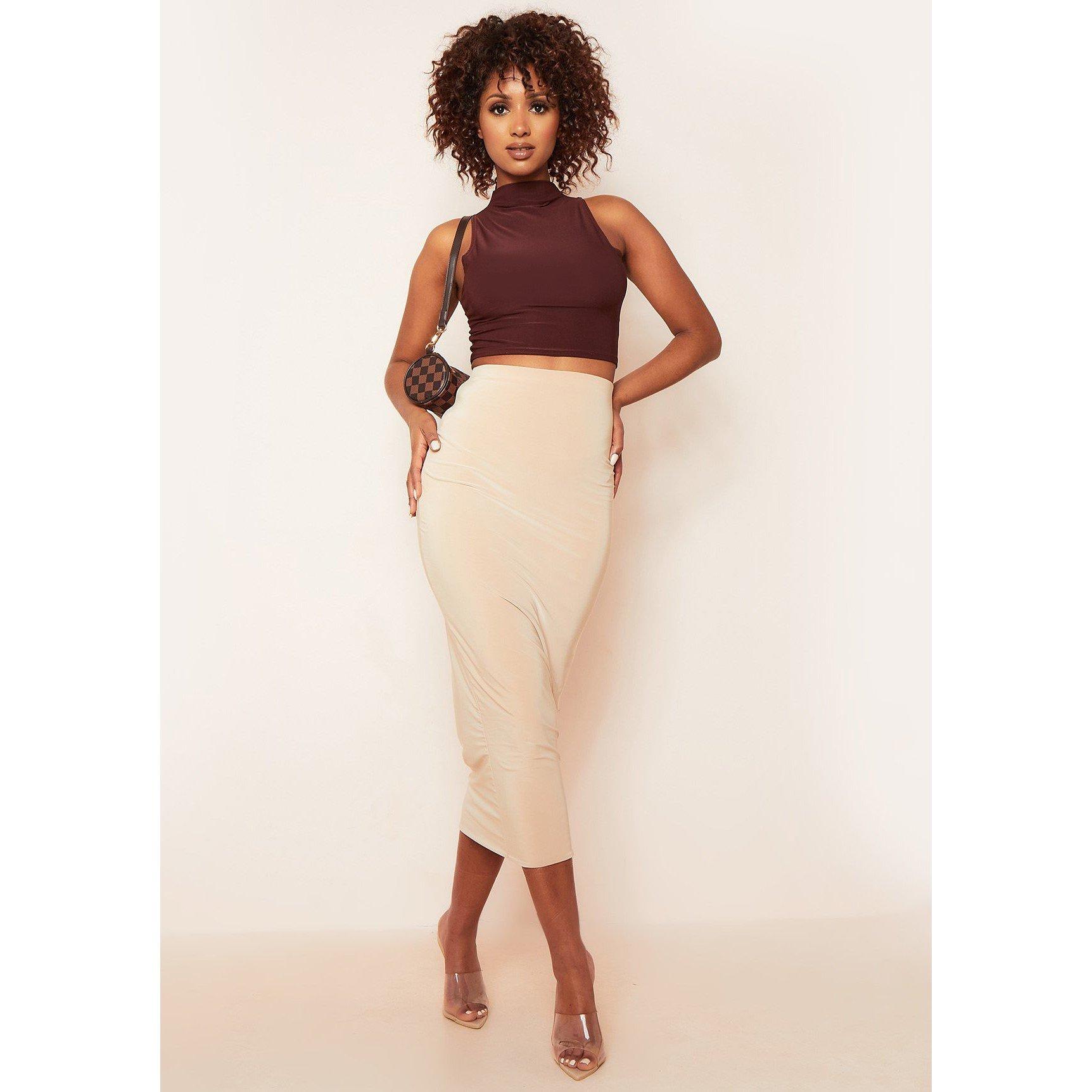 Missy Empire High Neck Cropped Racer Crop Top | FRASERS