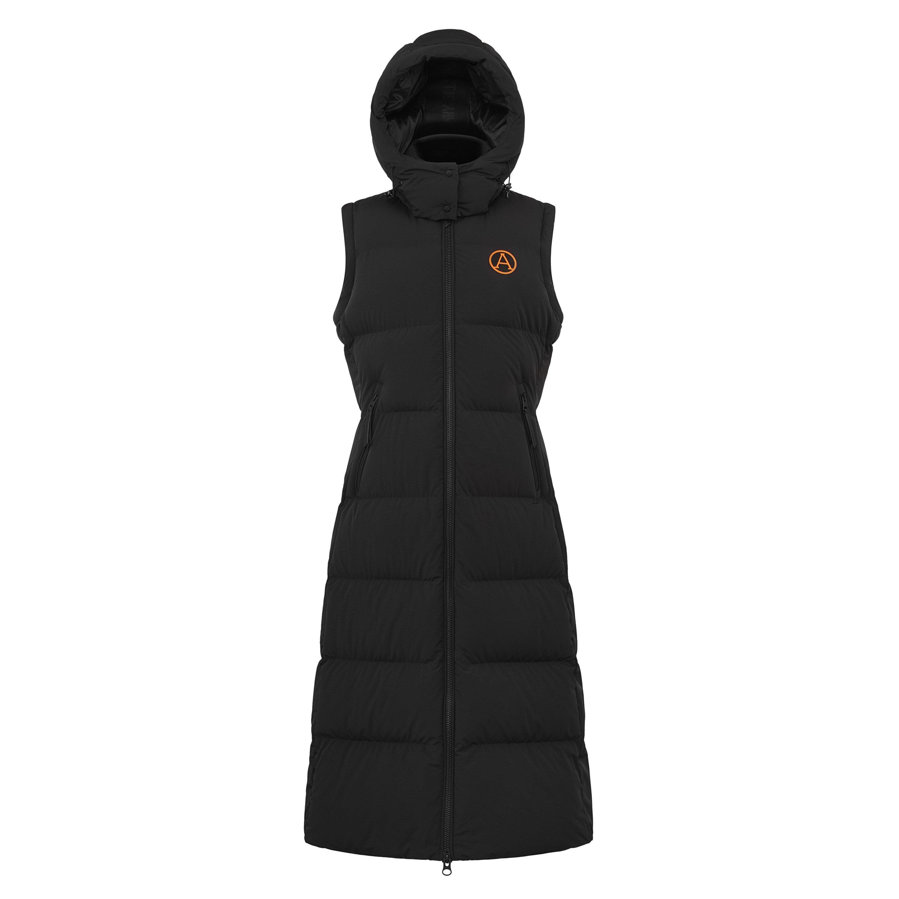 Arctic Army | Women's Long A-Line Detachable Hood Reflective Gilet ...