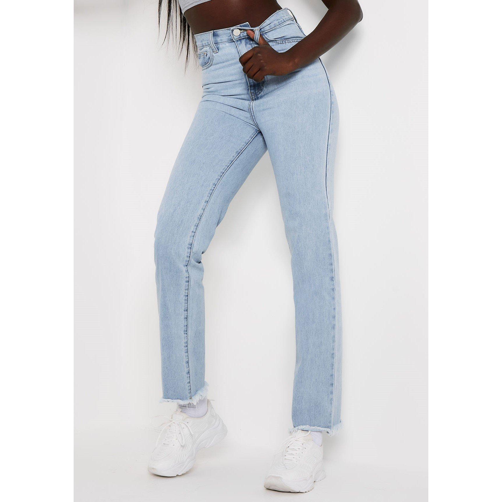 Missy Empire | Hem Denim Wide Leg Jeans | Wide Jeans | FRASERS