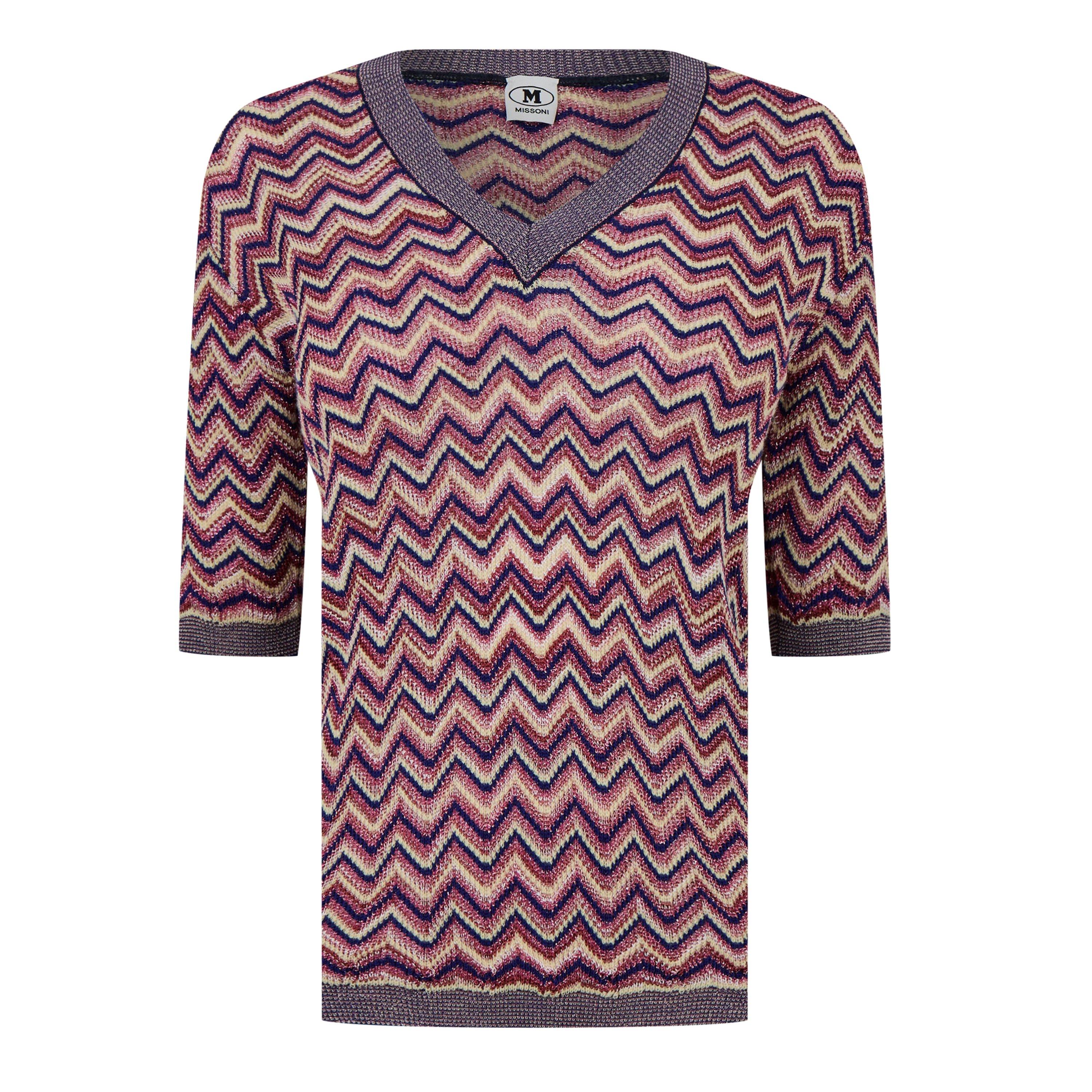Missoni | V-Neck Mohair-Wool Blend Top | Crew Neck Jumpers | FRASERS
