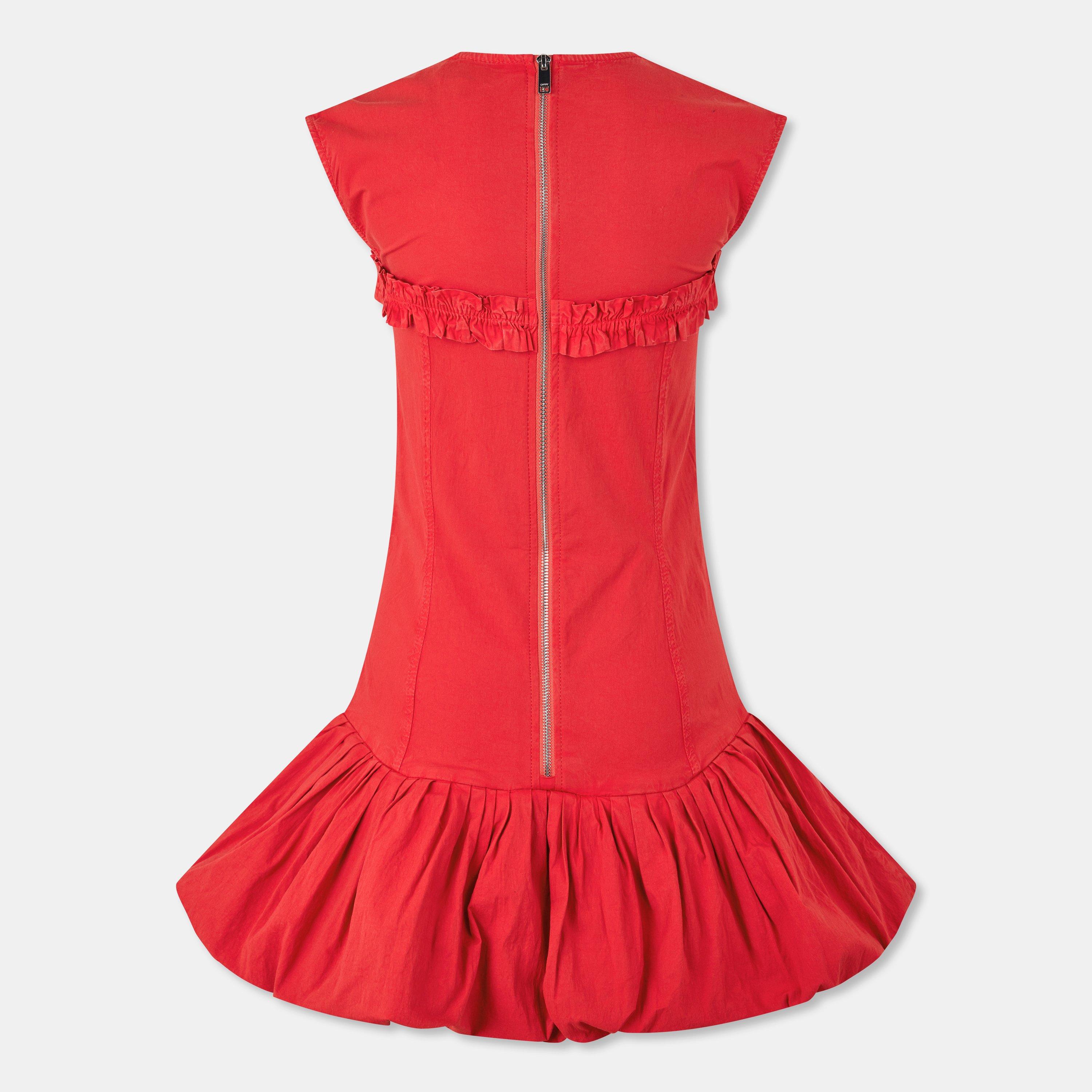 Ganni | Women's Corset Mini Peplum Dress | Peplum Dresses | FRASERS