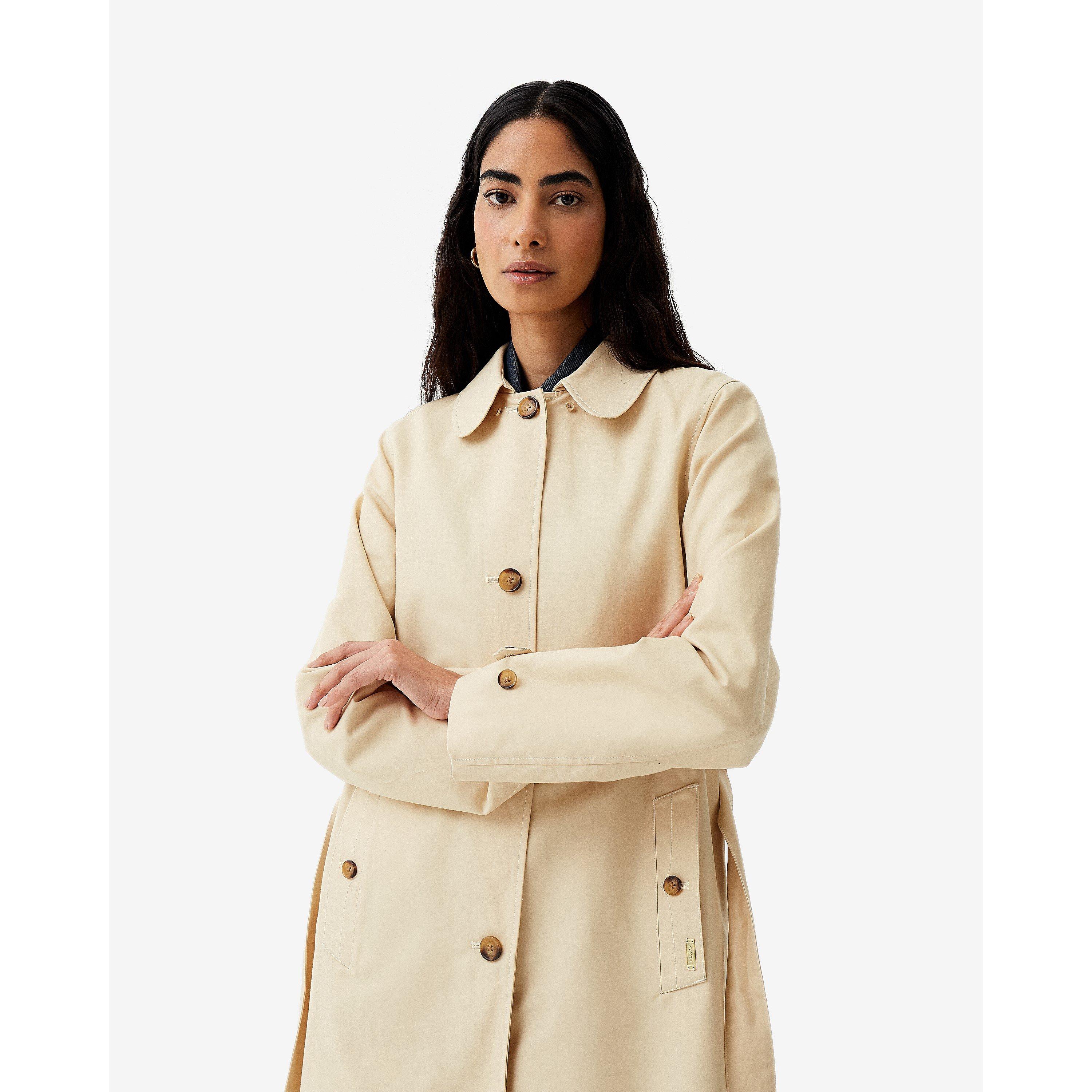 Hunter Women's Keltie Water-Resistant Cotton Detachable Cape Trench ...