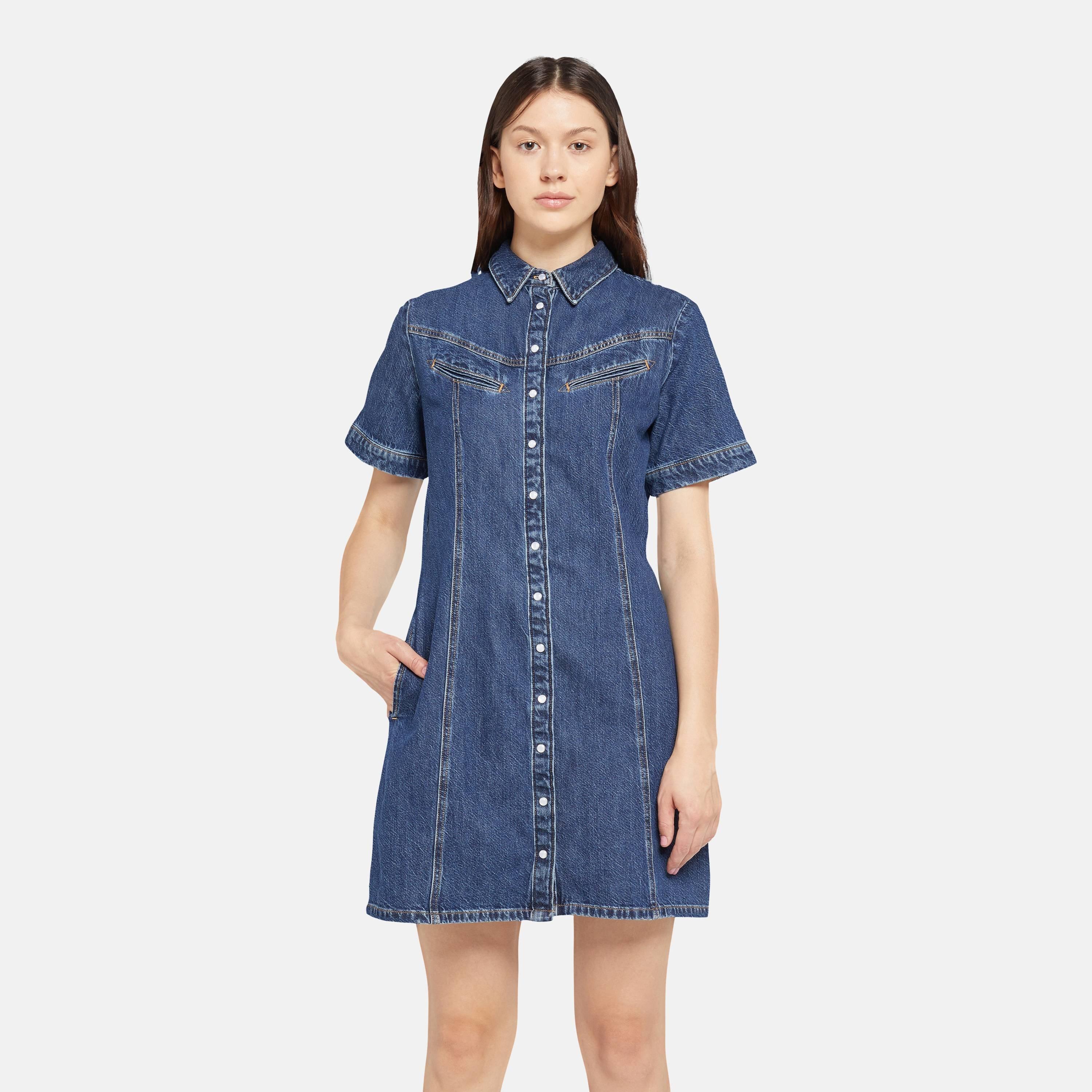 Levis | Women's Rinoa Denim Short-Sleeve Mini Dress | Mini Dresses